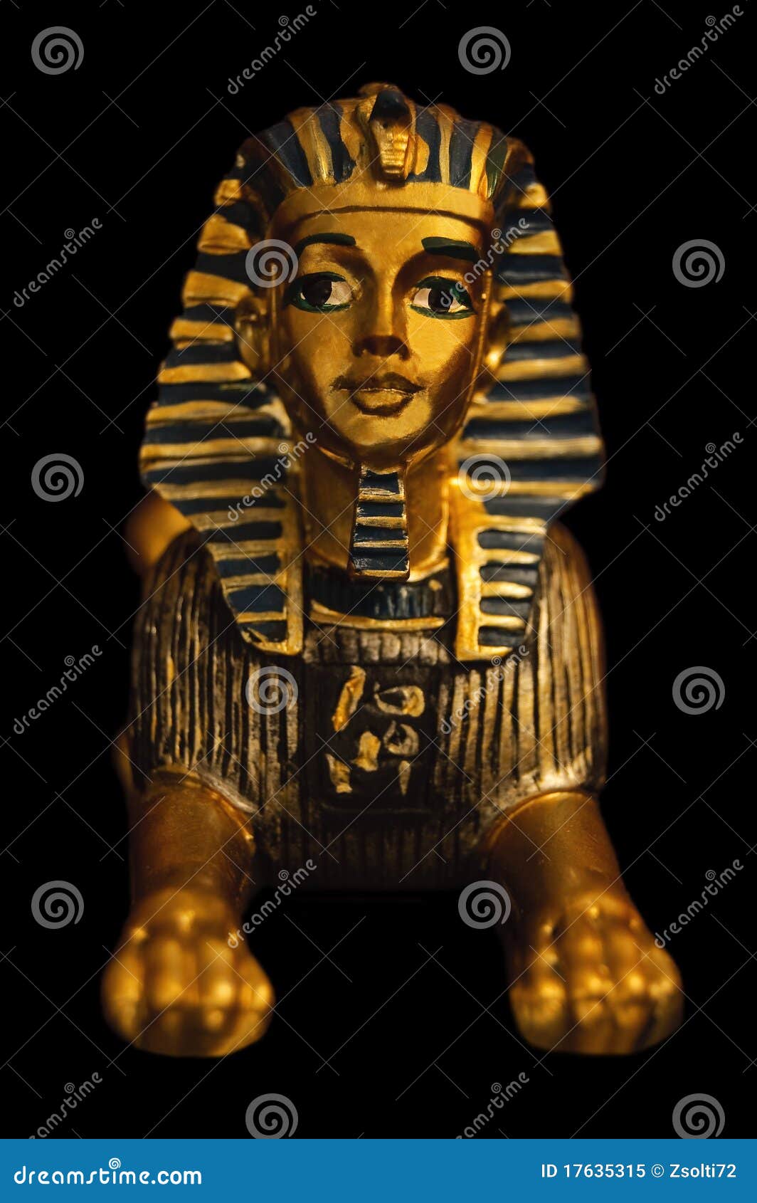 Portrait of a Sphinx Figure Stock Image - Image of black, africa: 17635315