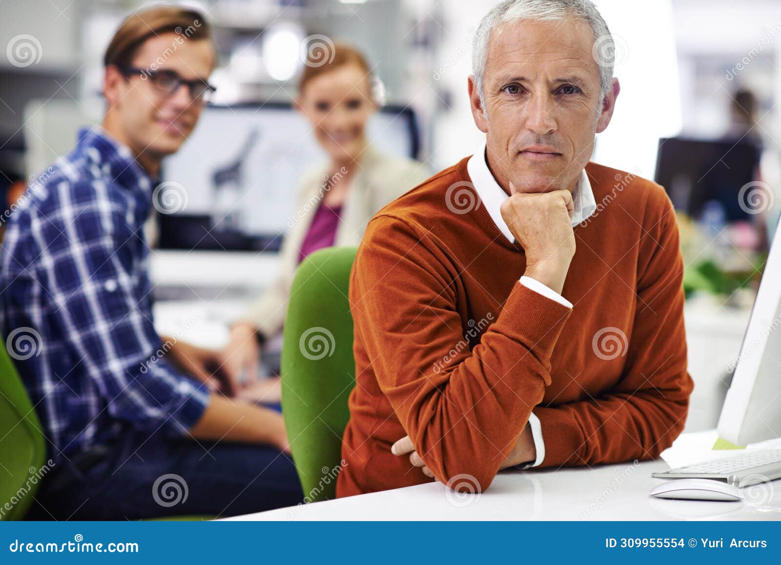 Portrait, Startup and Business People with Computer, Teamwork and Web ...