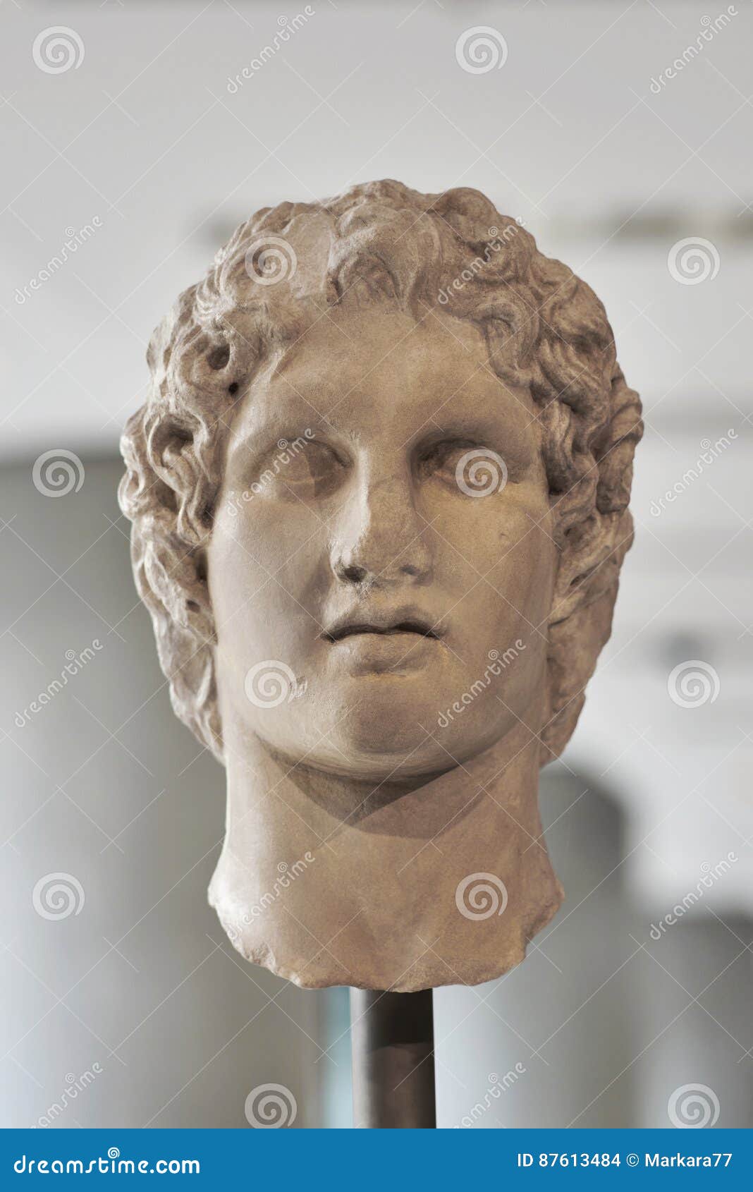 Portrait Statue of Alexander the Great. Stock Photo - Image of bust ...
