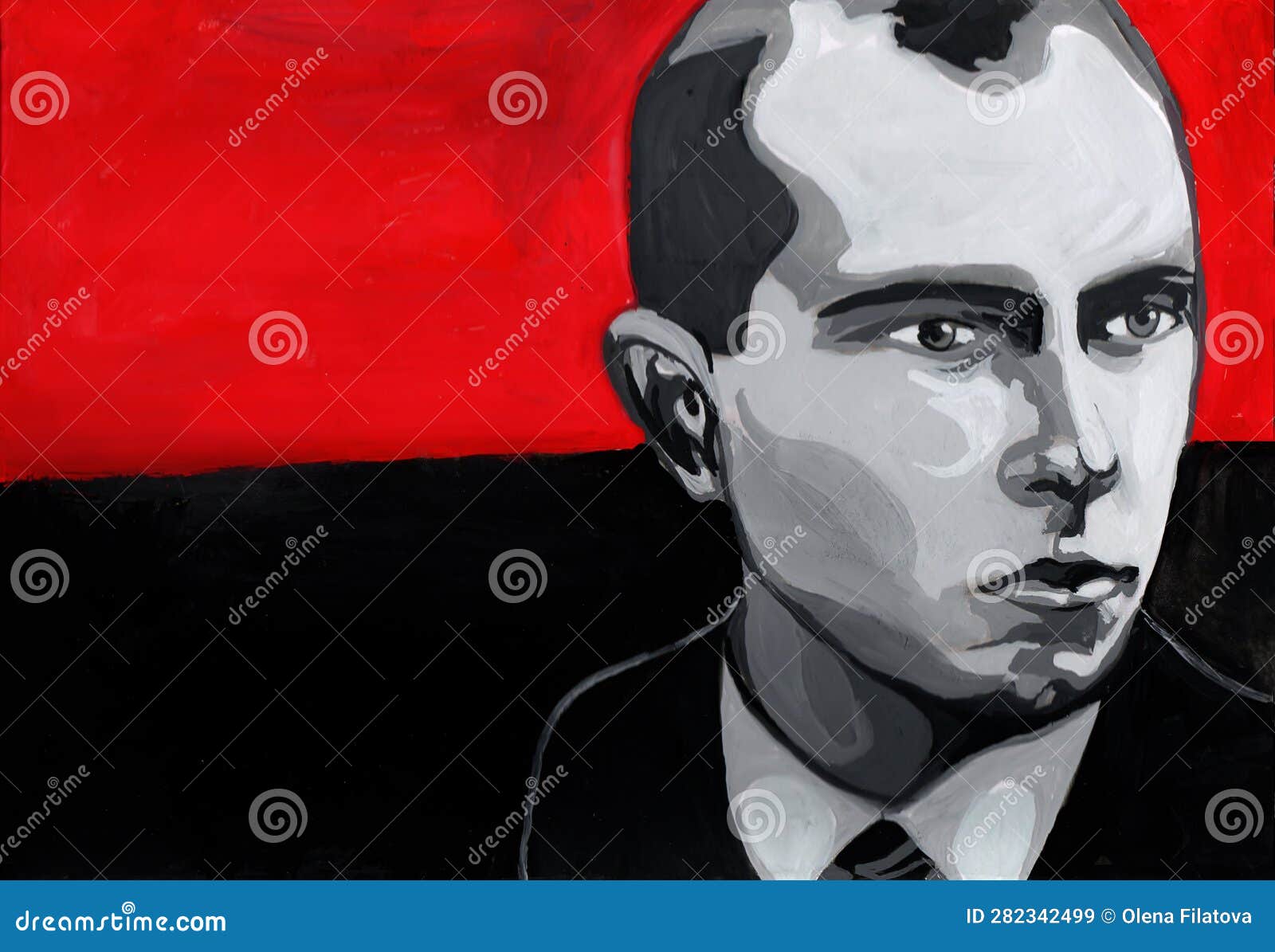 Portrait of Stepan Andreyevich Bandera. Editorial Stock Image ...