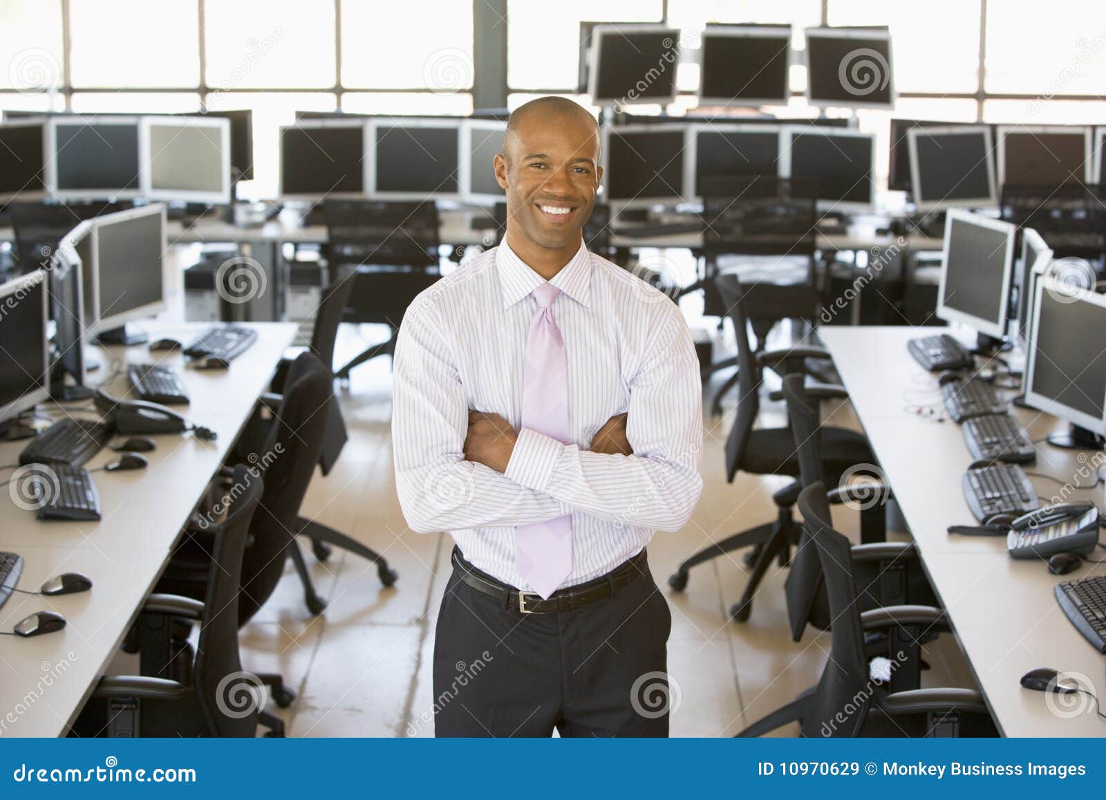 Portrait of a Stock Trader stock image. Image of business - 10970629