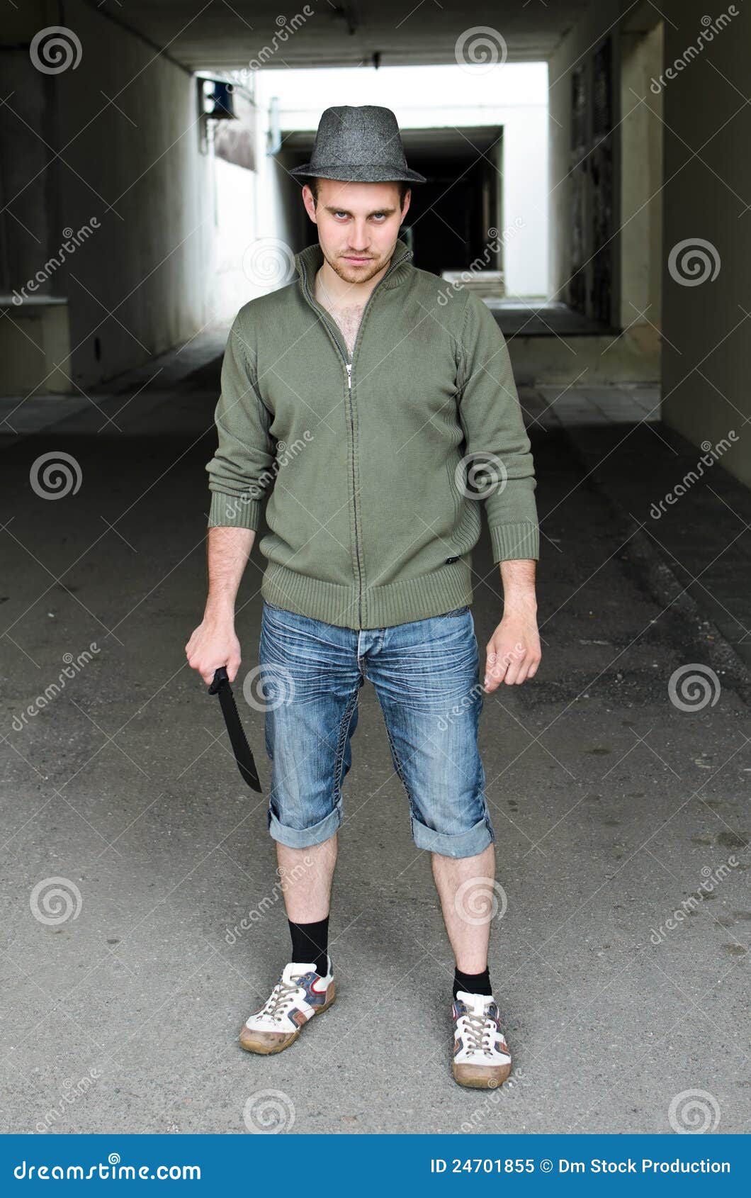 Portrait of a Street Bandit Stock Image - Image of adult, handsome ...