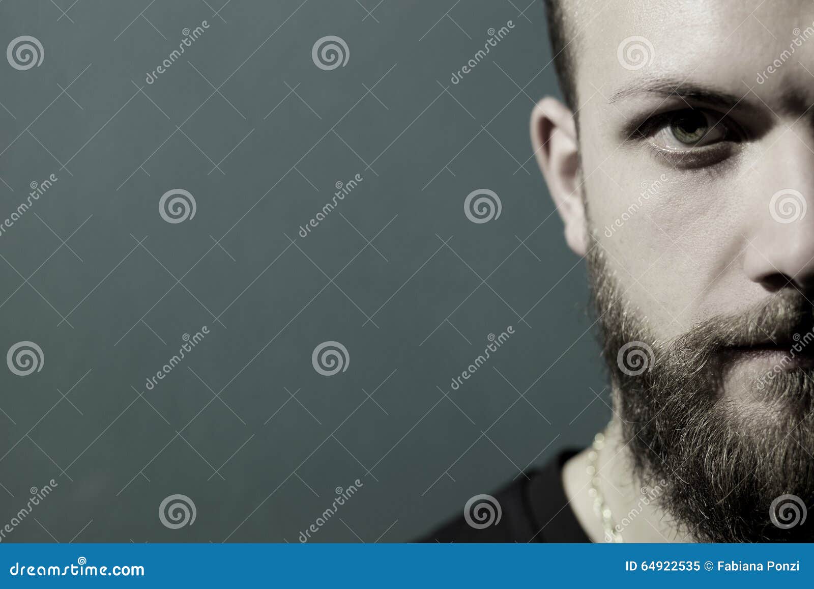 Portrait of Strong Cool Man Looking Camera Stock Image - Image of ...