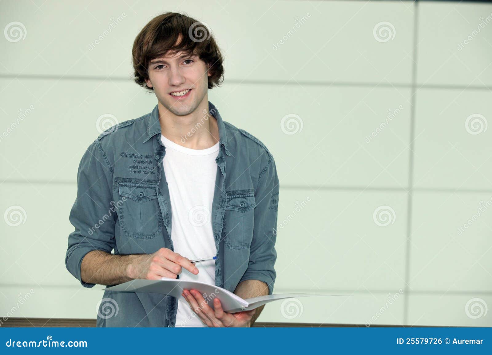 Portrait of a student stock photo. Image of revising - 25579726