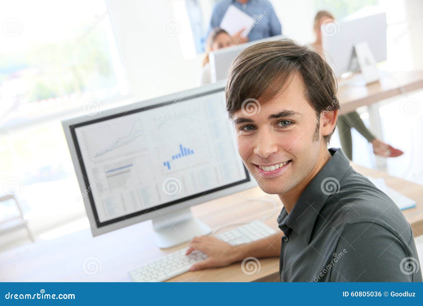 Portrait of Student in Classroom Stock Photo - Image of looking ...