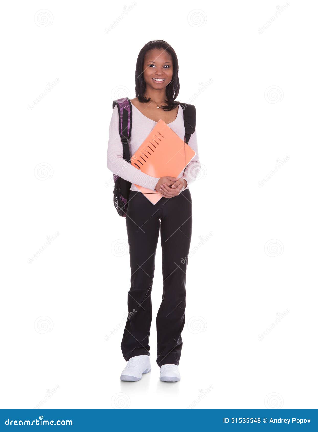 Portrait of student girl stock photo. Image of casual - 51535548