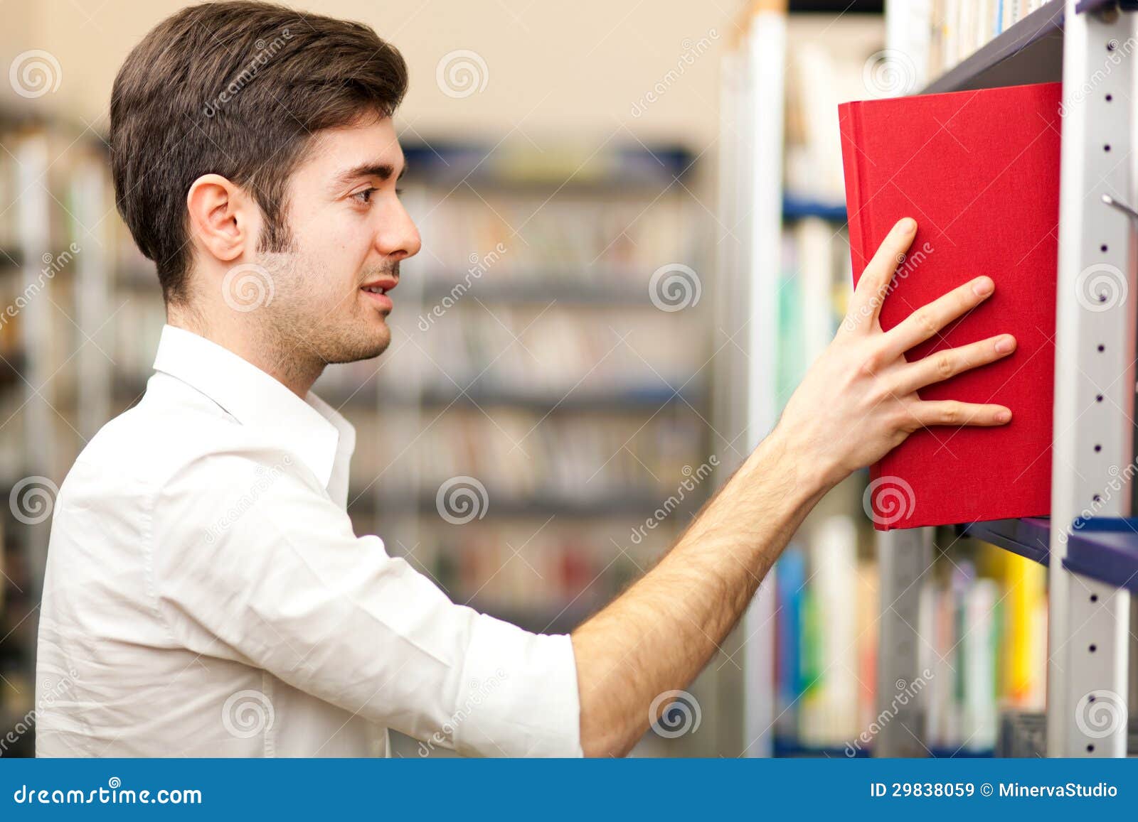 Student taking a book stock image. Image of people, indoor - 29838059