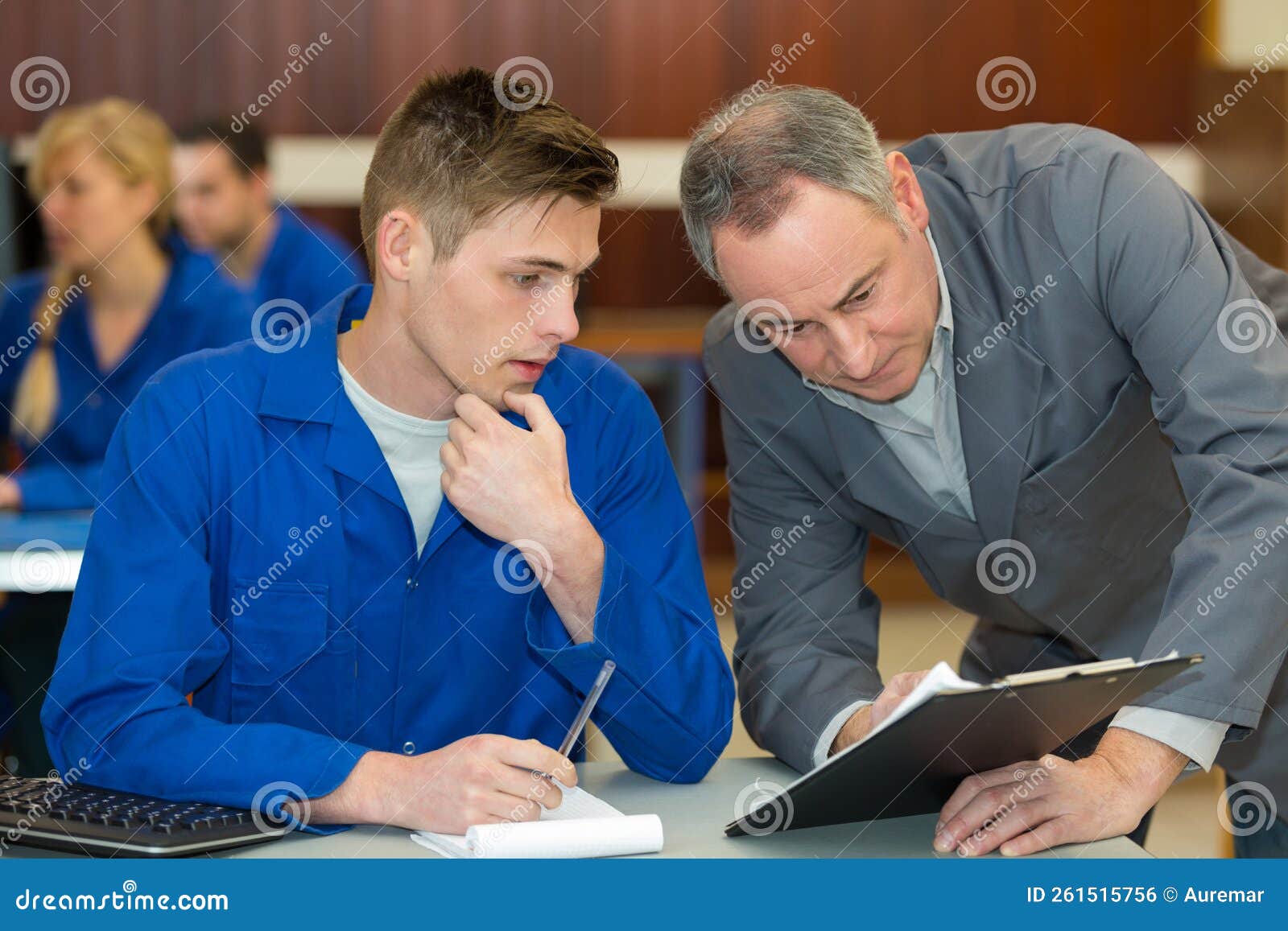 Portrait Student Mechanic in Classroom Stock Photo - Image of repairman ...