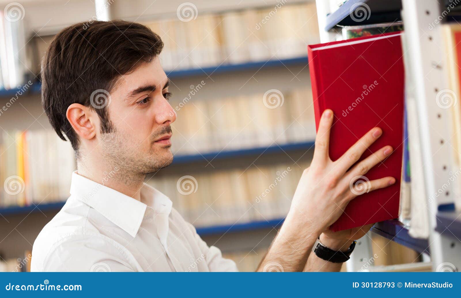 Student taking a book stock image. Image of person, bright - 30128793