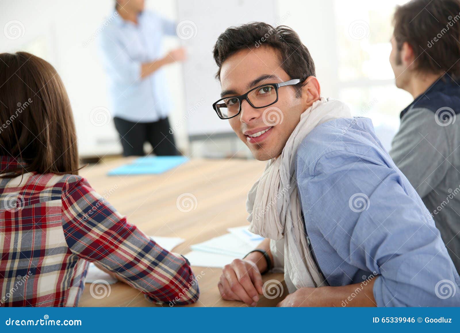 Portrait of Students in Class Stock Photo - Image of trainer, young ...