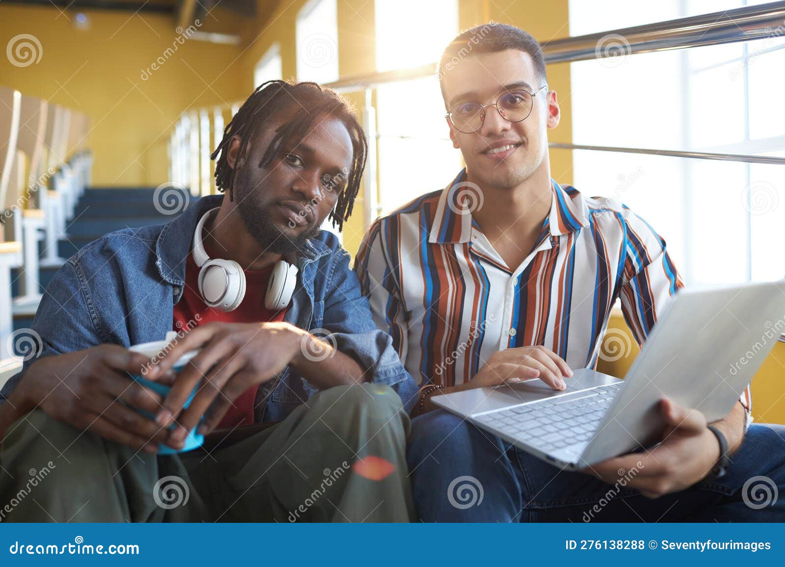 Students with Laptop Sitting in Lecture Hall Stock Photo - Image of ...