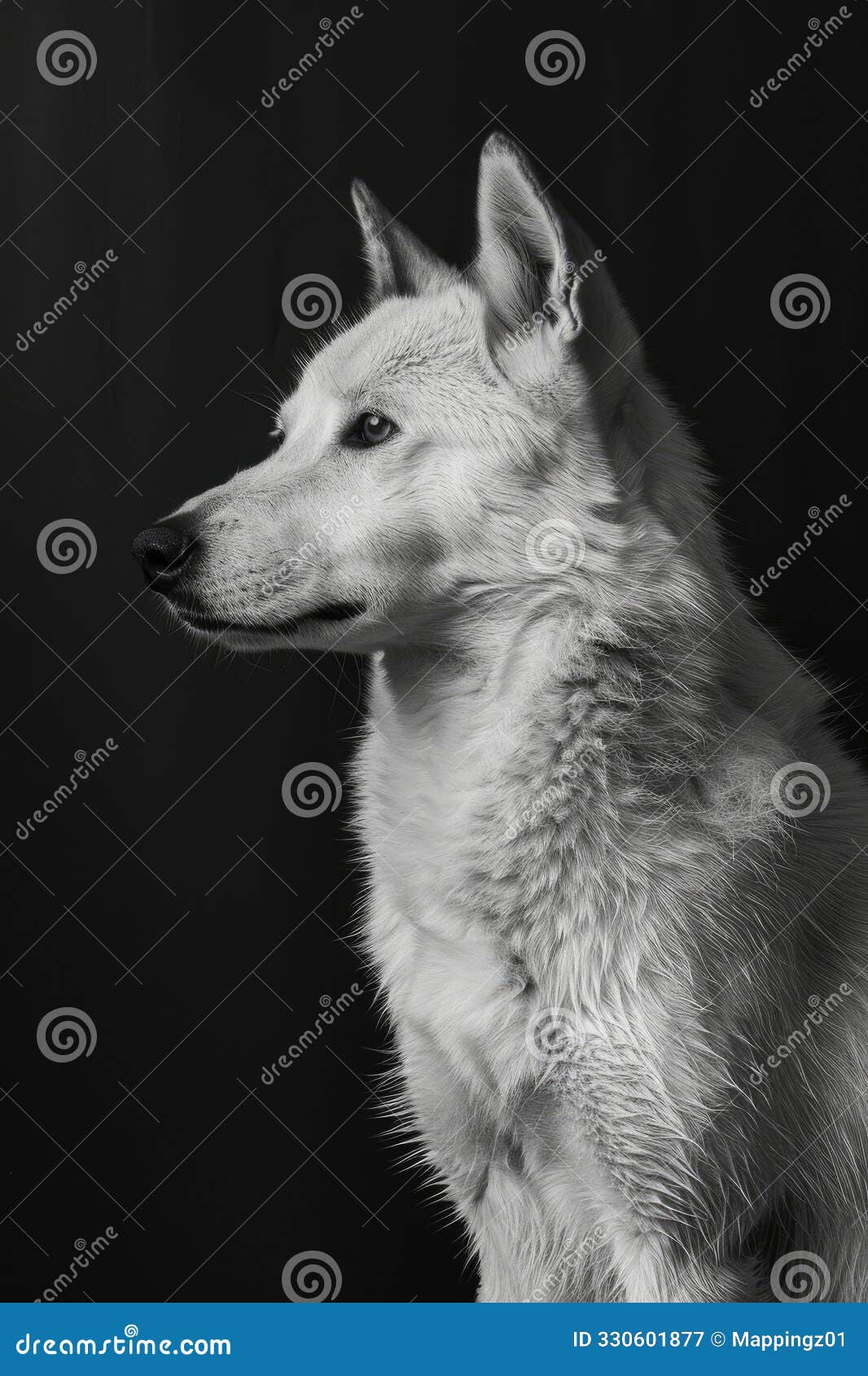 Dingo Dog Black Line Illustration. Animals Of Australia Royalty-Free ...