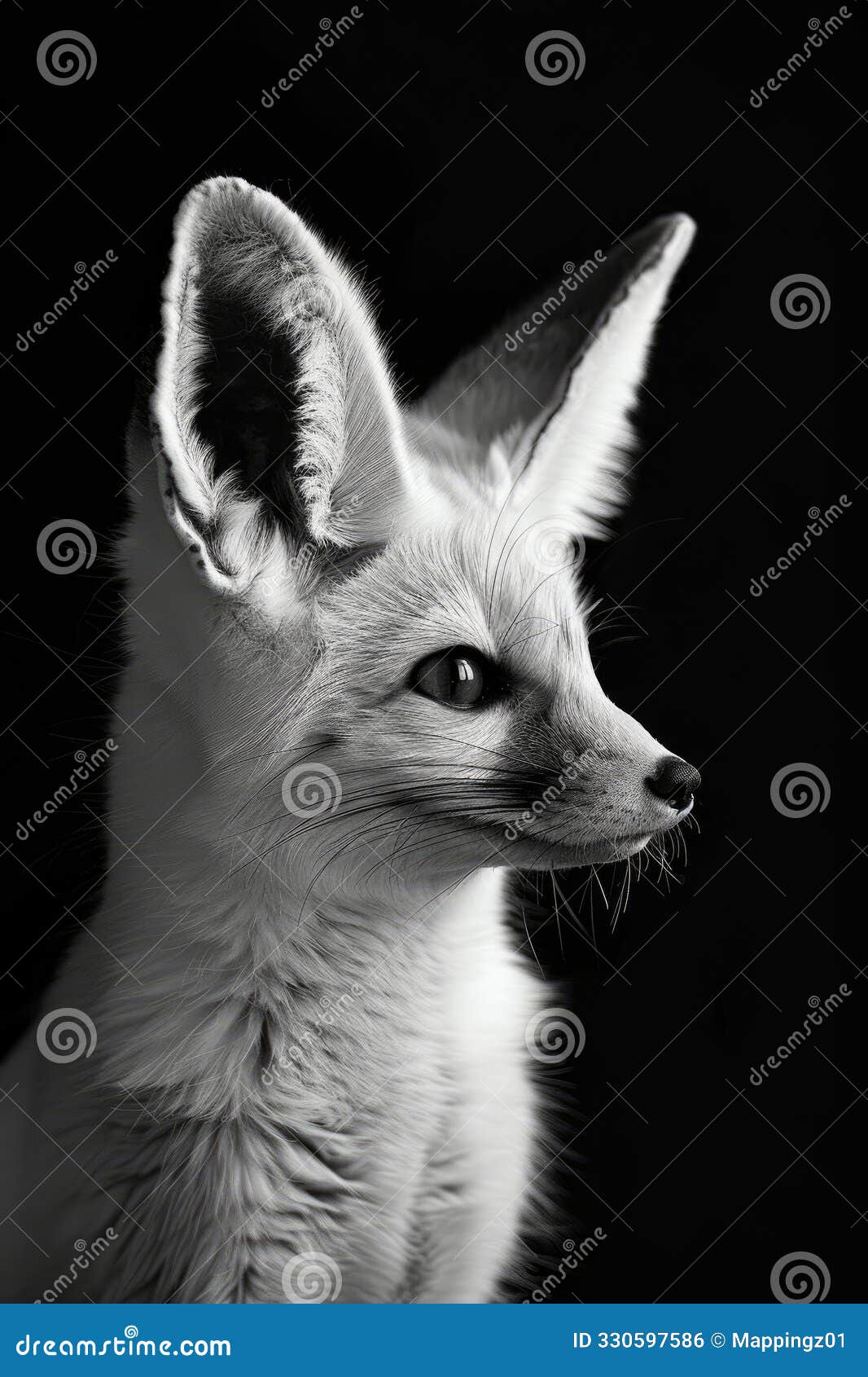 Portrait Of A Fennec Desert Fox (Vulpes Zerda) With Flowers Royalty ...