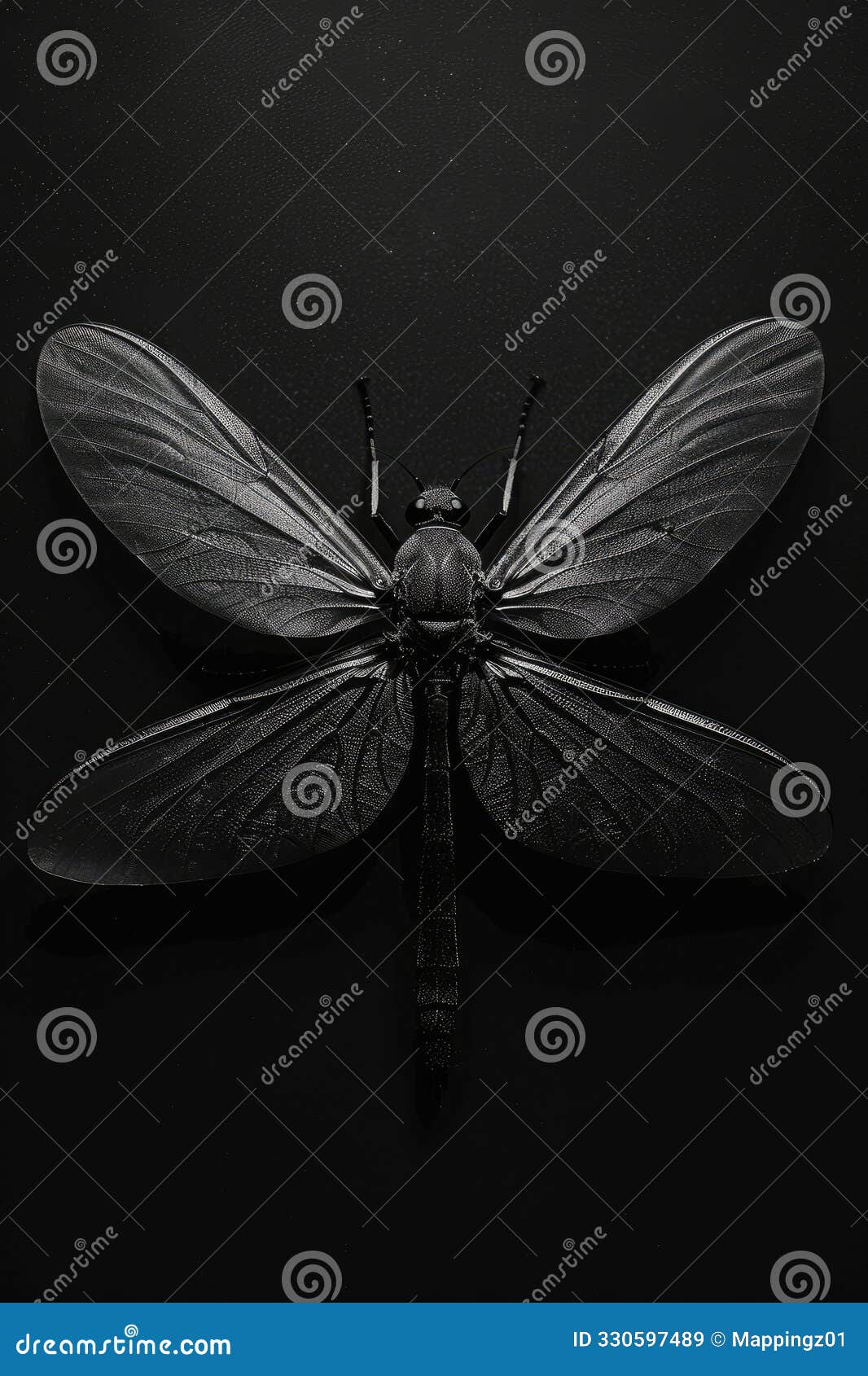 Portrait Studio Photograph of Firefly Black and White Stock ...