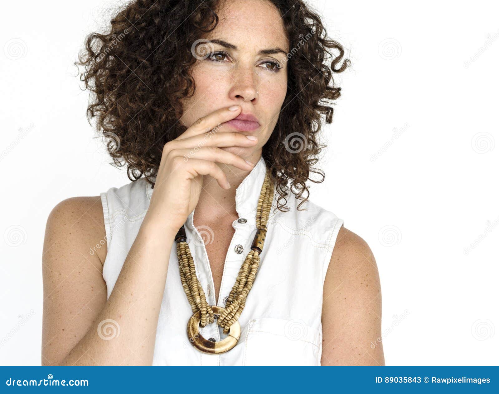 Portrait Studio Woman Female Model Stock Image - Image of casual, woman ...