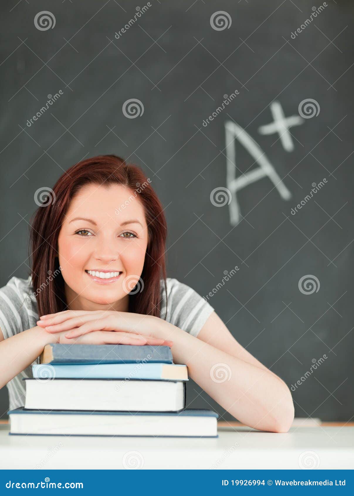 Portrait of a Studious Young Woman Stock Photo - Image of high, girl ...