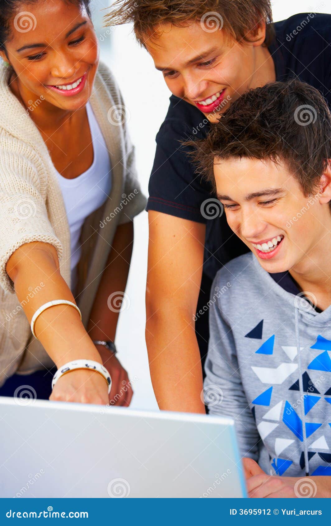 Portrait of a study group stock photo. Image of beautiful - 3695912