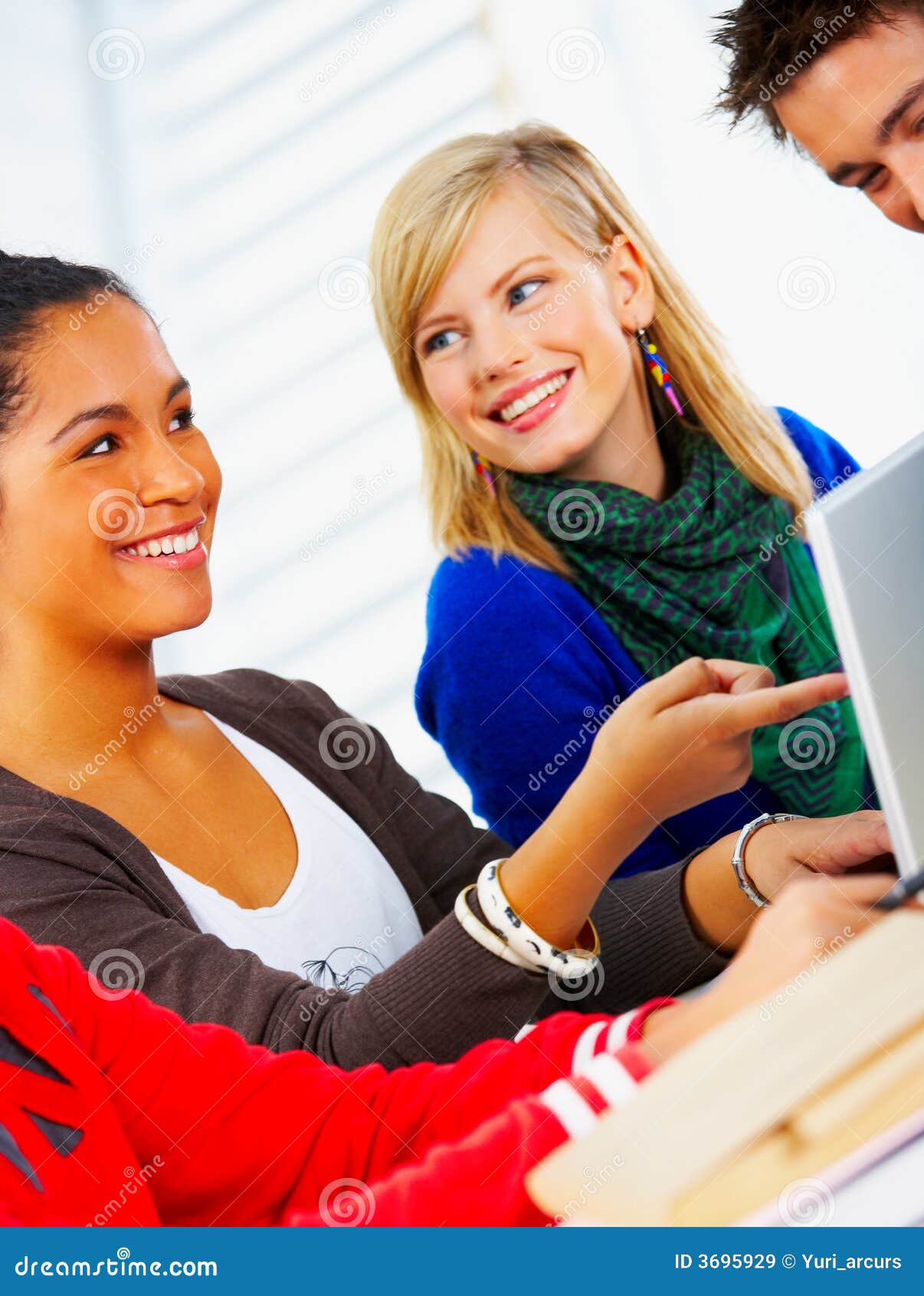 Portrait of a study group stock image. Image of people - 3695929