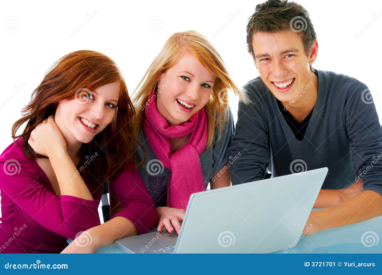 Portrait of a study group stock image. Image of homework - 3721701