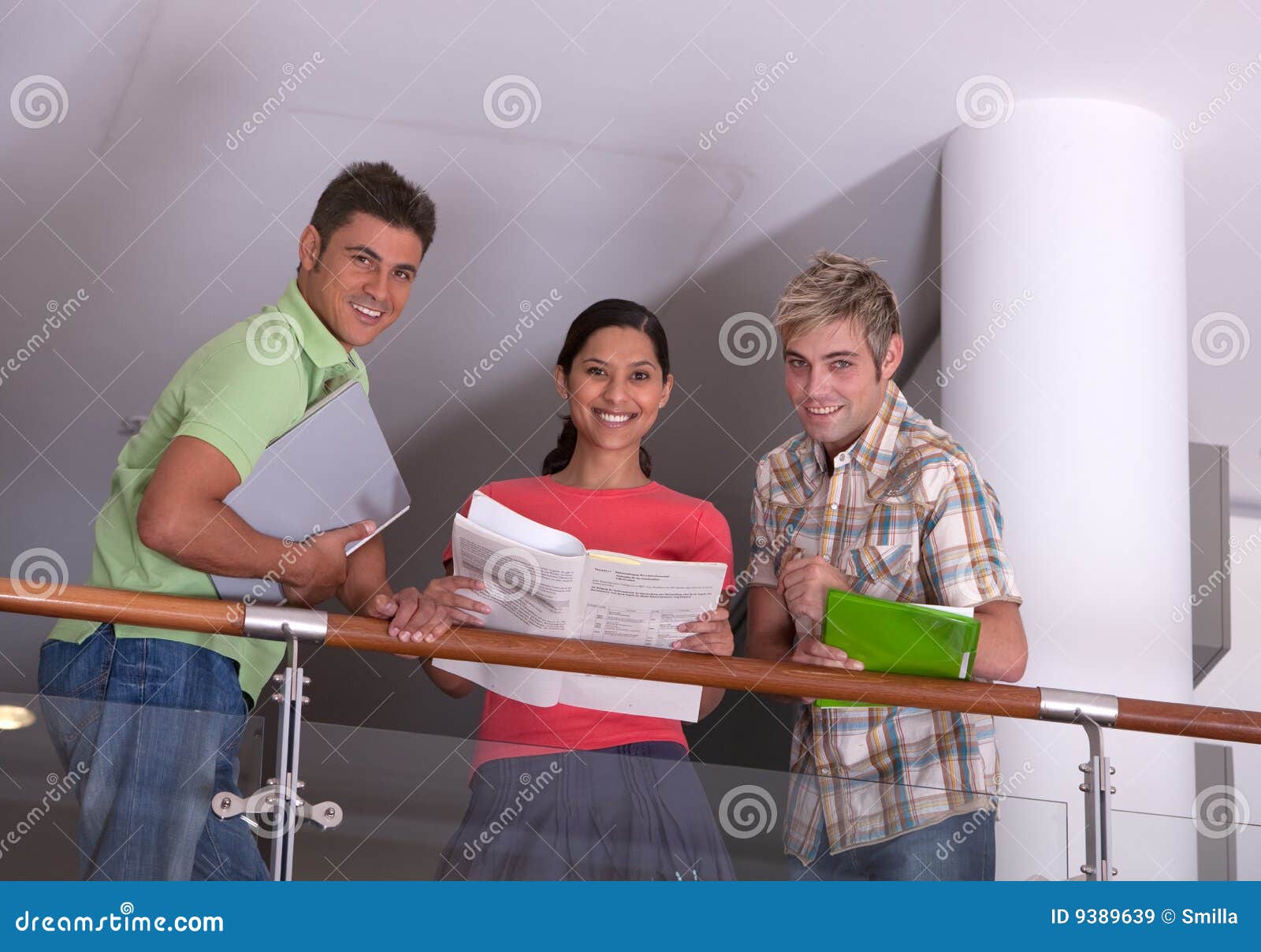 Portrait of study group stock image. Image of beautiful - 9389639