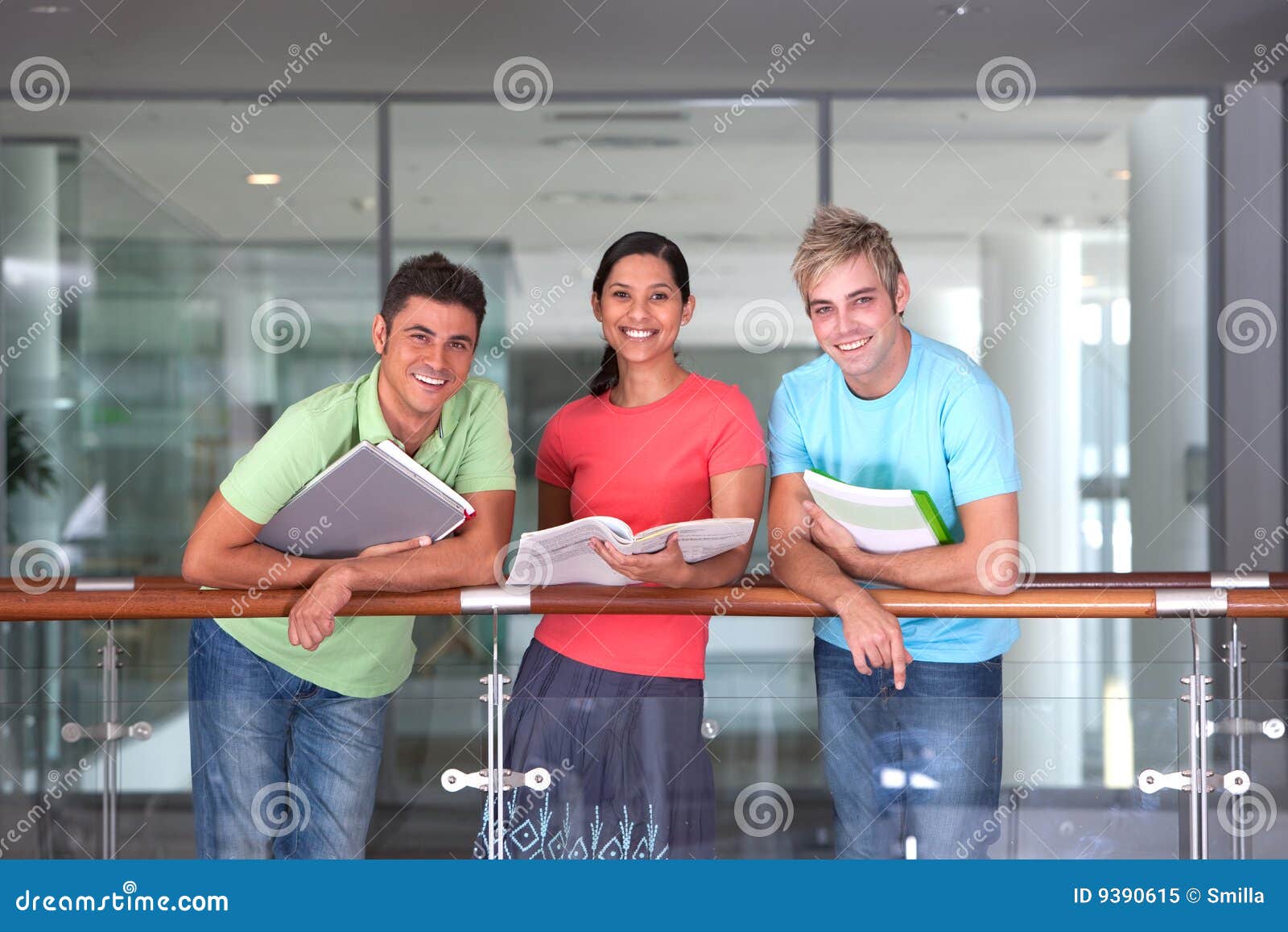 Portrait of study group stock image. Image of classroom - 9390615