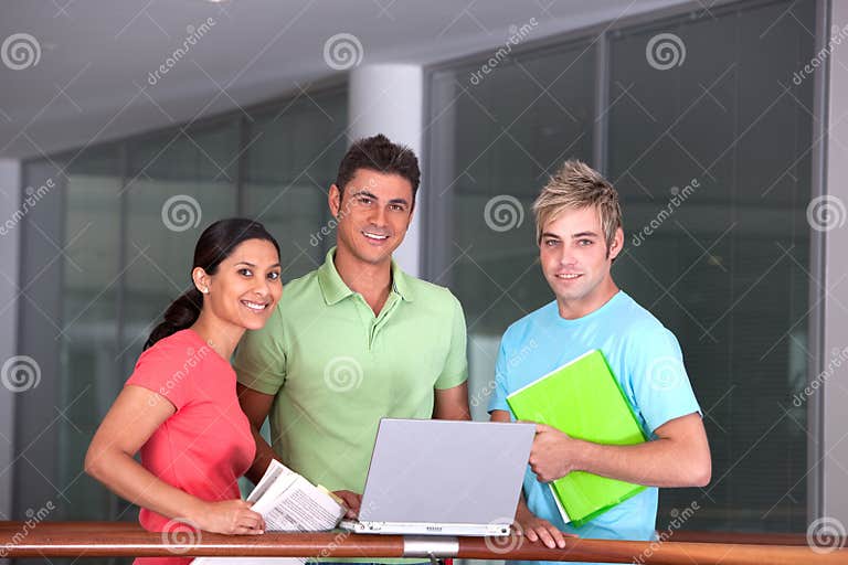 Portrait of study group stock image. Image of male, concentration - 9390619