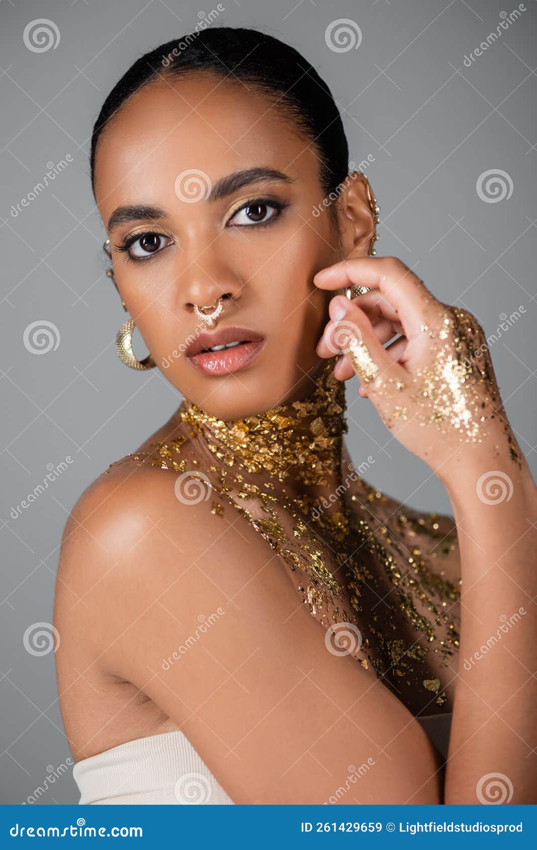 Portrait Of Stylish African American Woman Stock Image Image Of
