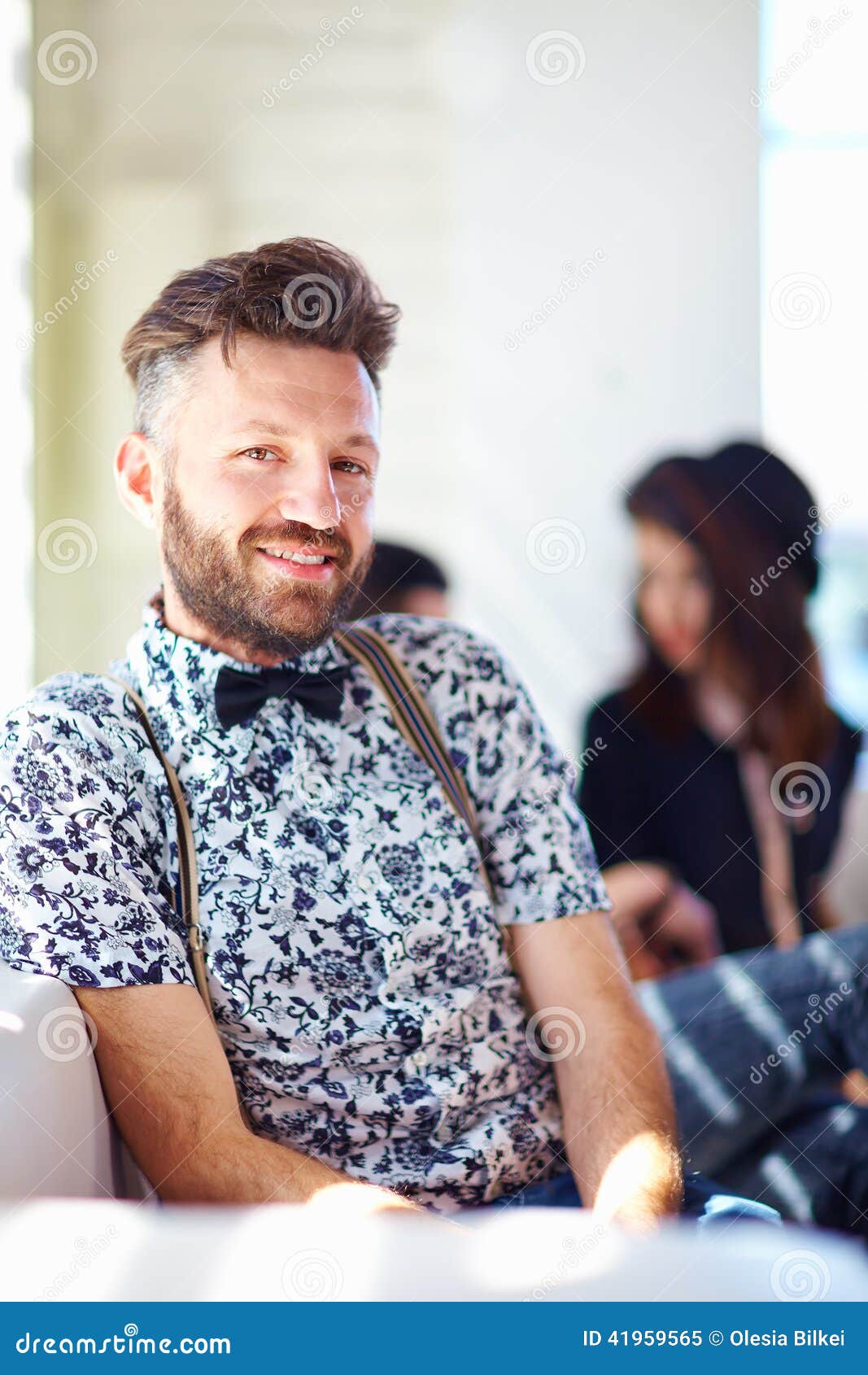 Portrait of Stylish Handsome Man Stock Image - Image of leisure, life ...