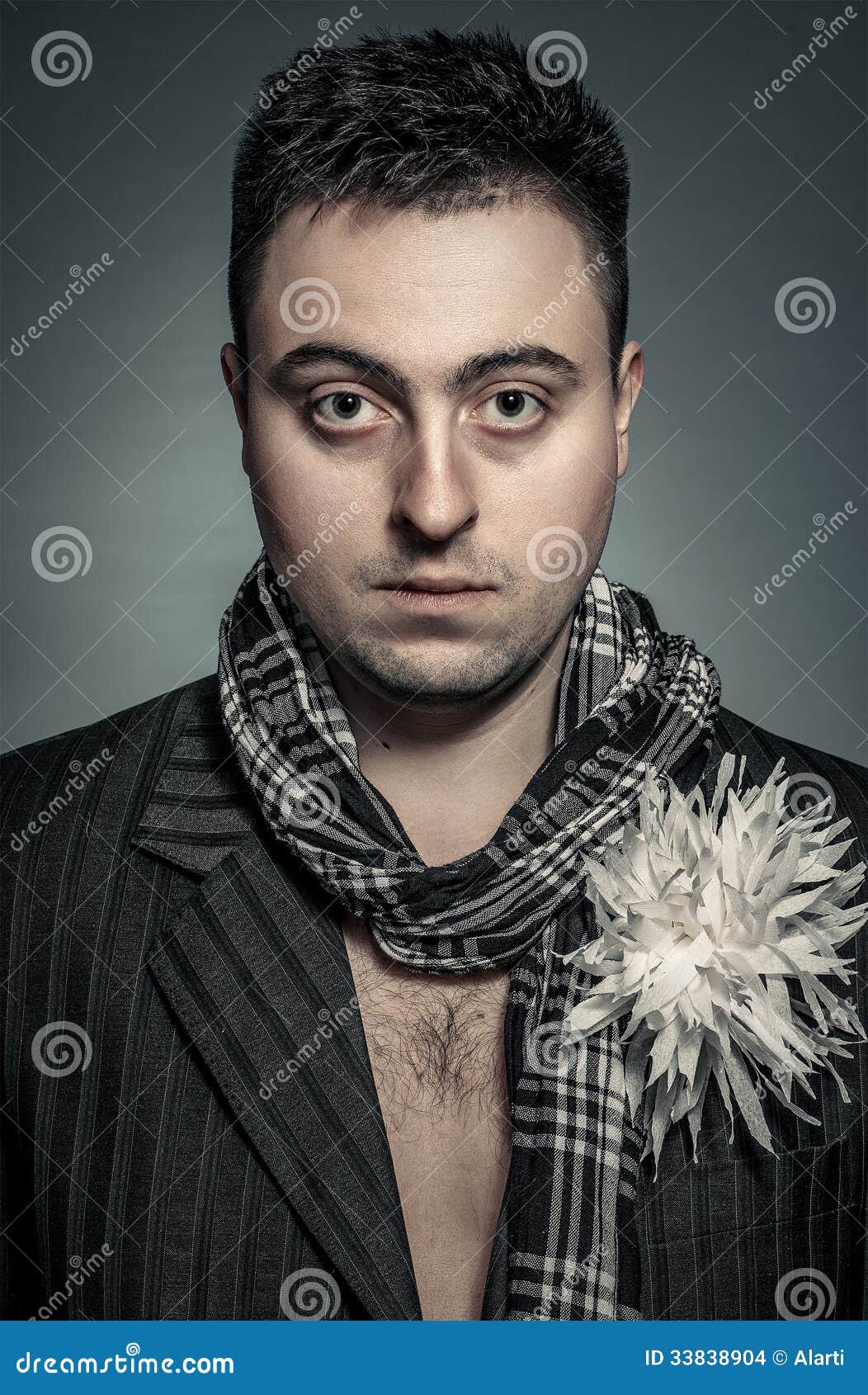 Portrait stock photo. Image of dude, face, studio, stylish - 33838904
