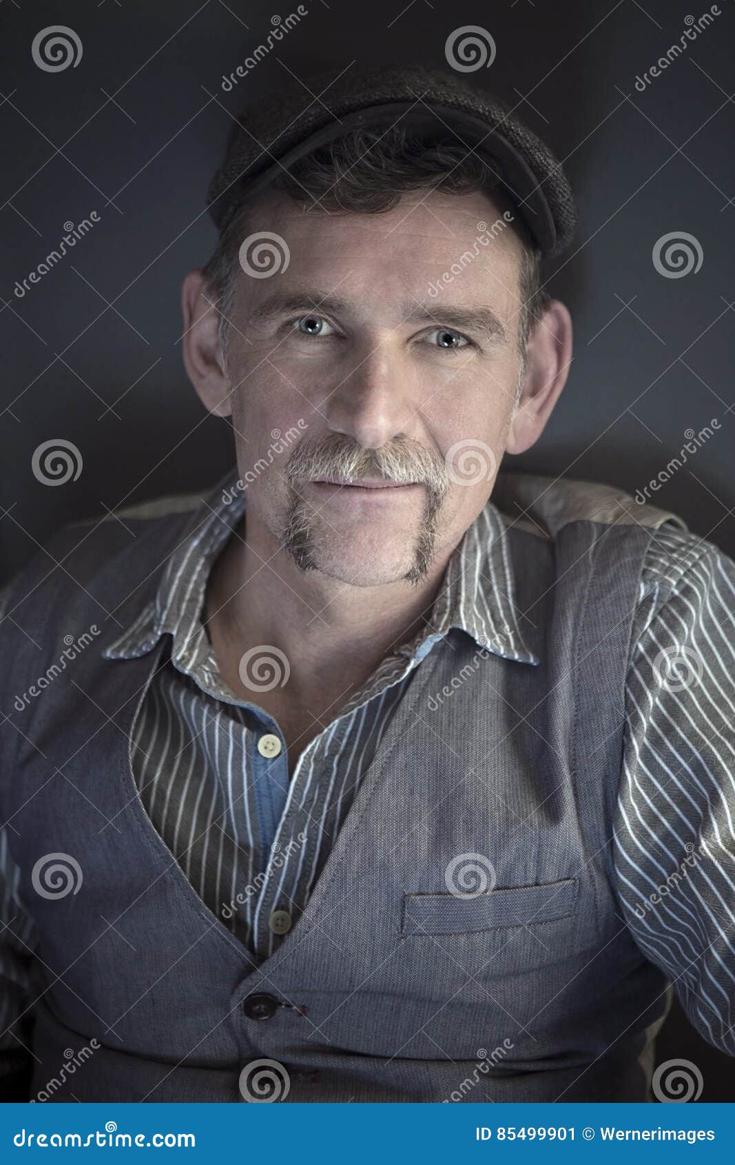 Portrait of Stylish Man in His 50s Stock Image - Image of caucasian ...