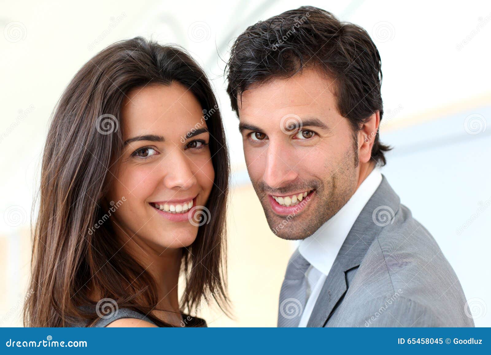 Portrait of Successful Business Couple Stock Image - Image of smiling ...