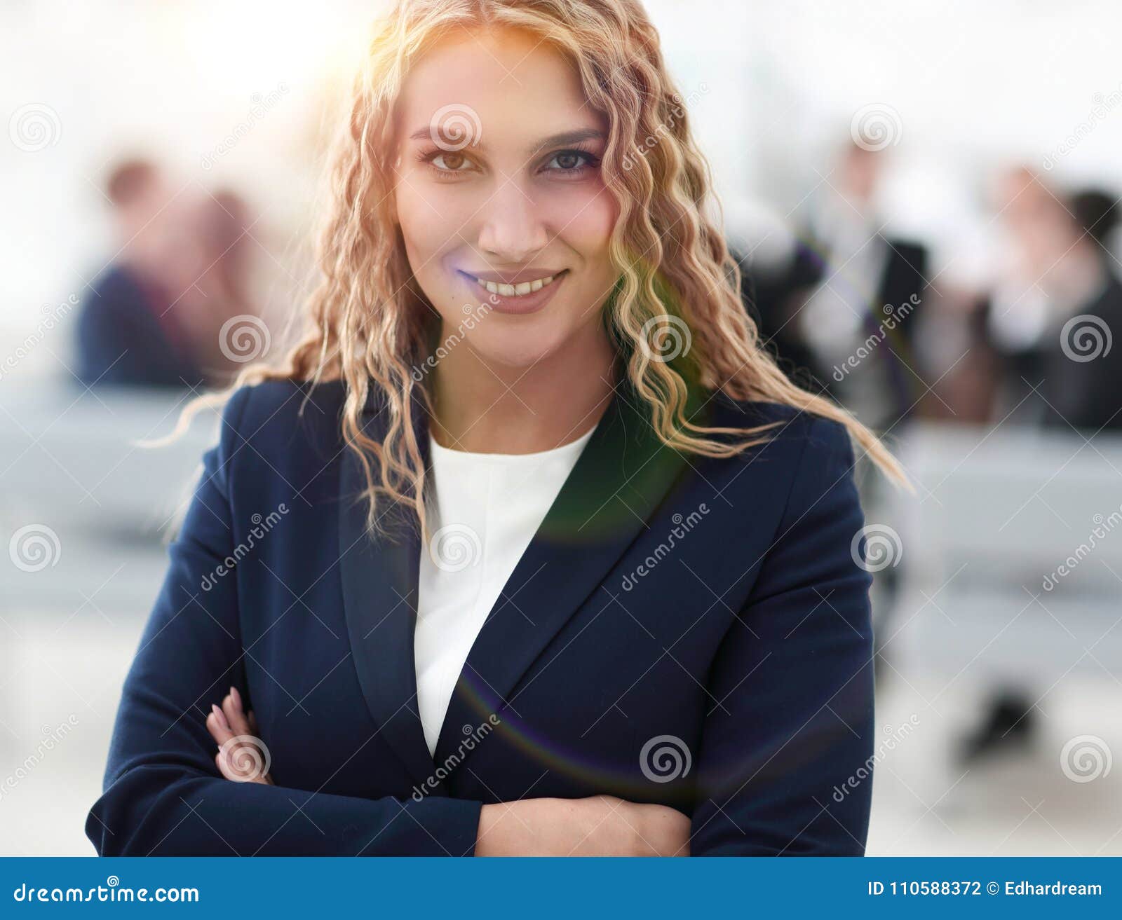 Portrait of Successful Business Woman on the Background of the O Stock ... Portrait of Successful Business Woman on the Background of the O Stock ...