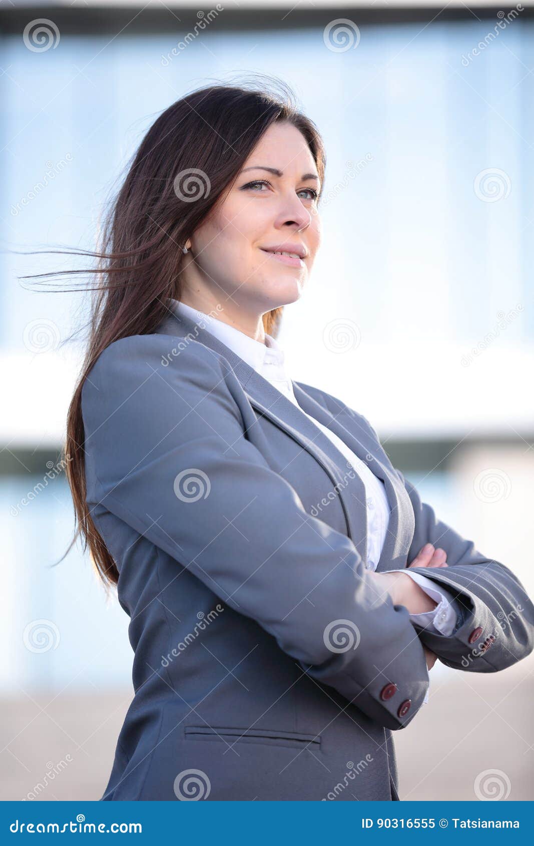 Portrait of a Successful Business Woman Smiling. Beautiful Young Female ... Portrait of a Successful Business Woman Smiling. Beautiful Young Female ...