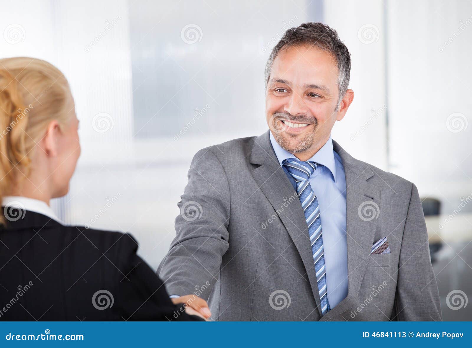 Portrait of Successful Businessman at the Interview Stock Image - Image ...