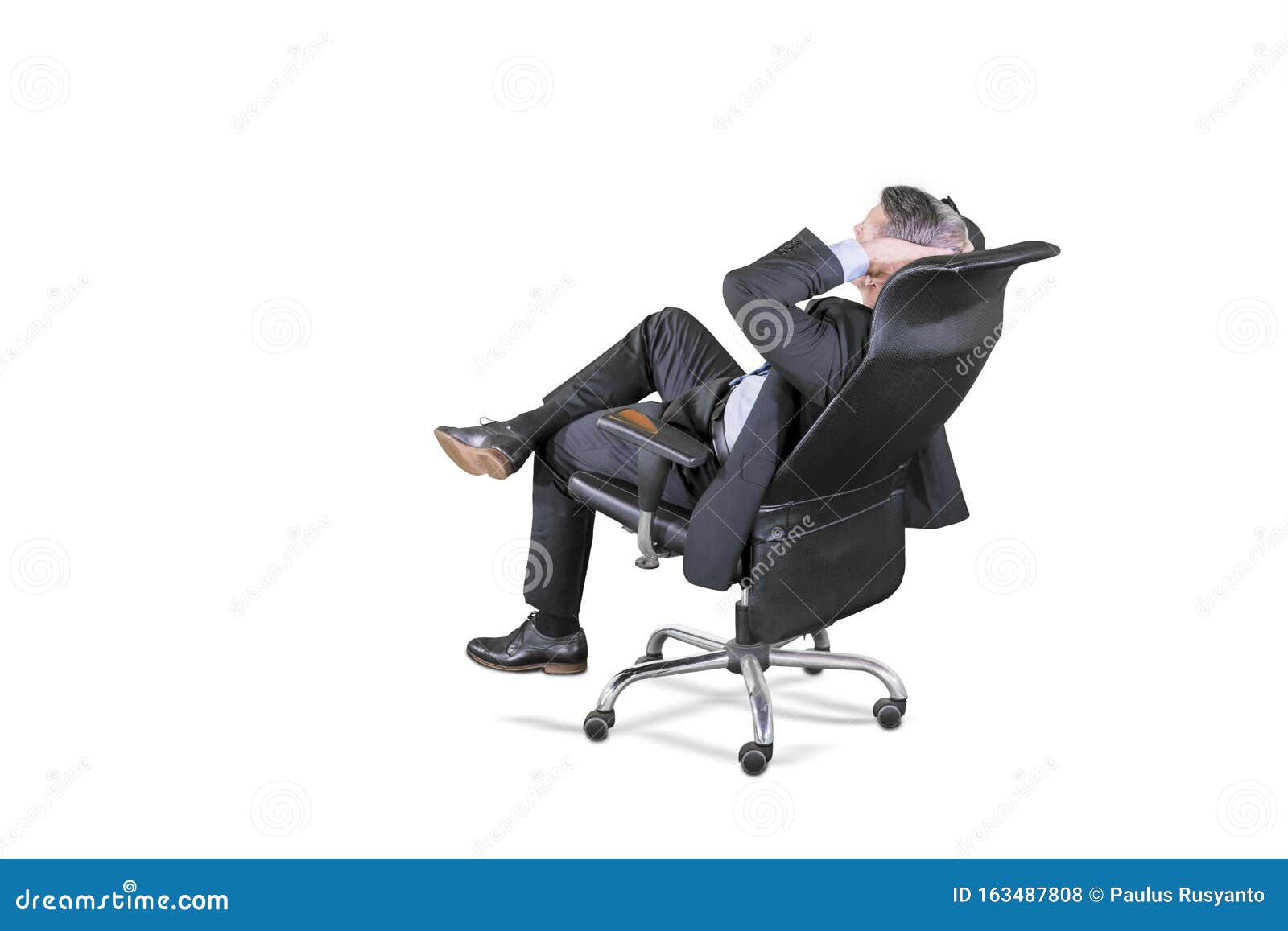 Successful Businessman Sits On Office Chair Stock Photo - Image of ... Successful Businessman Sits On Office Chair Stock Photo - Image of ...