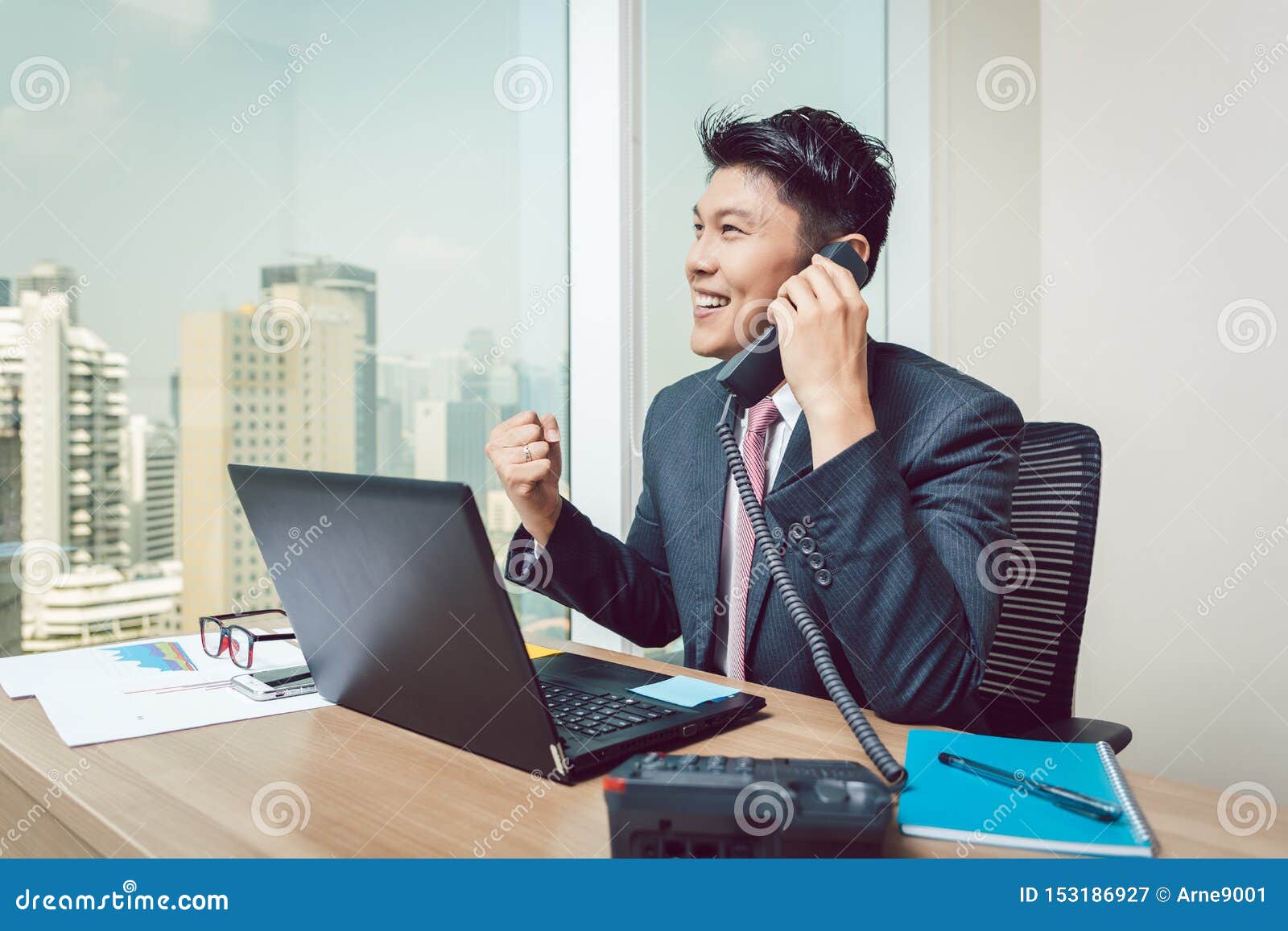 Successful Businessman Talking on Telephone Stock Image - Image of ... Successful Businessman Talking on Telephone Stock Image - Image of ...