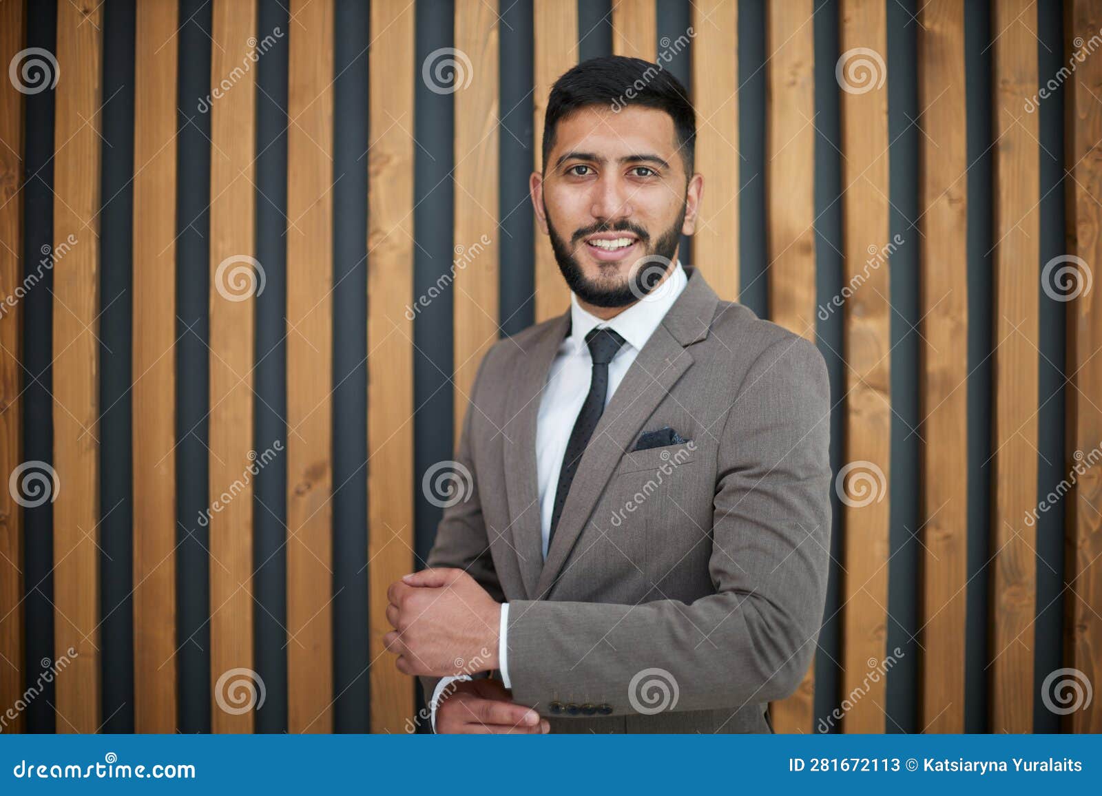 Portrait of Successful Young Businessman in Office Stock Image - Image ...