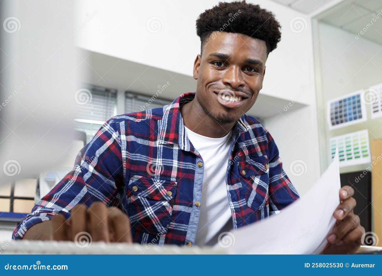 Portrait Successful Young Man Student Smiling at Camera Stock Photo ...