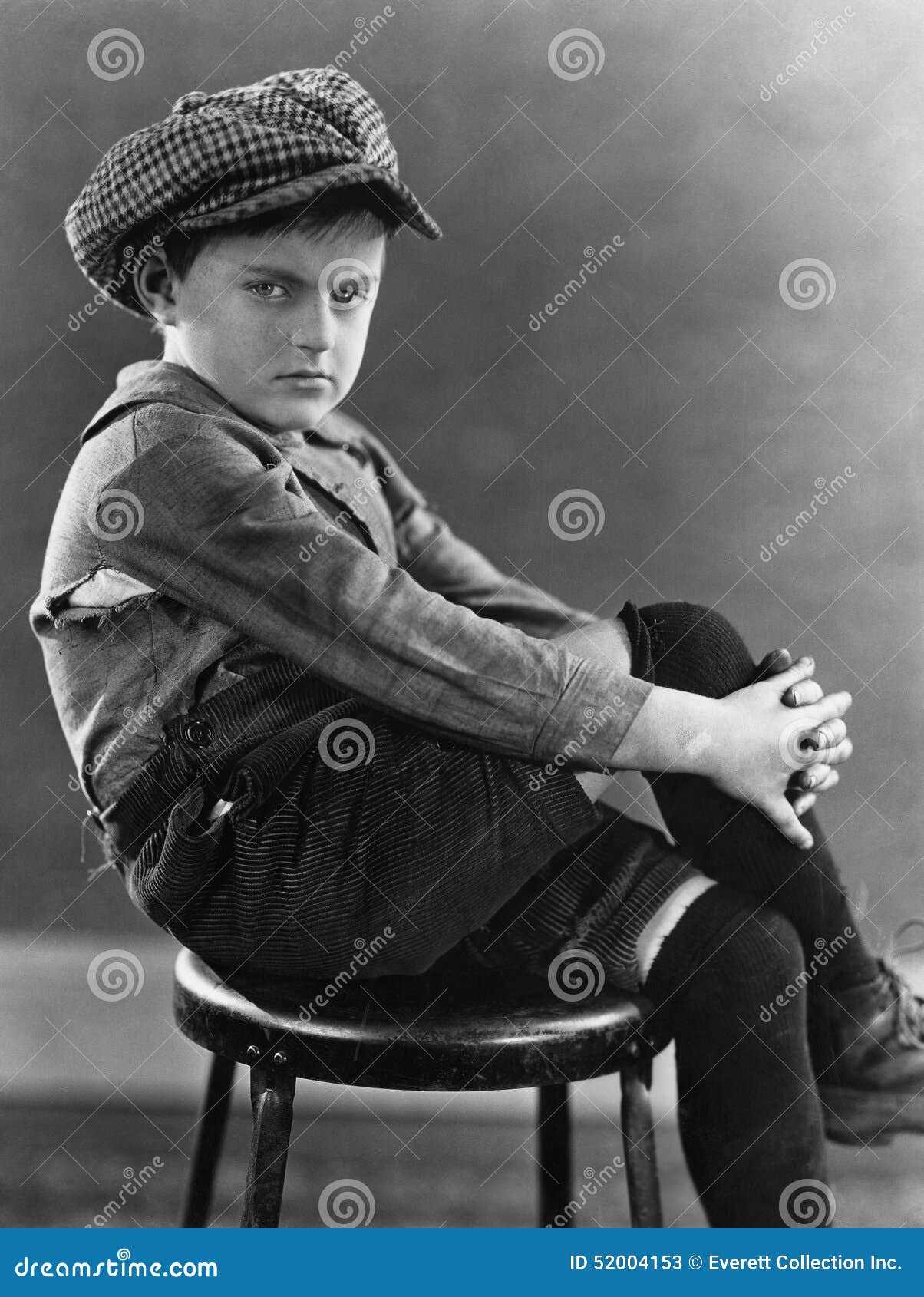Portrait of sullen boy stock image. Image of frown, bygone - 52004153