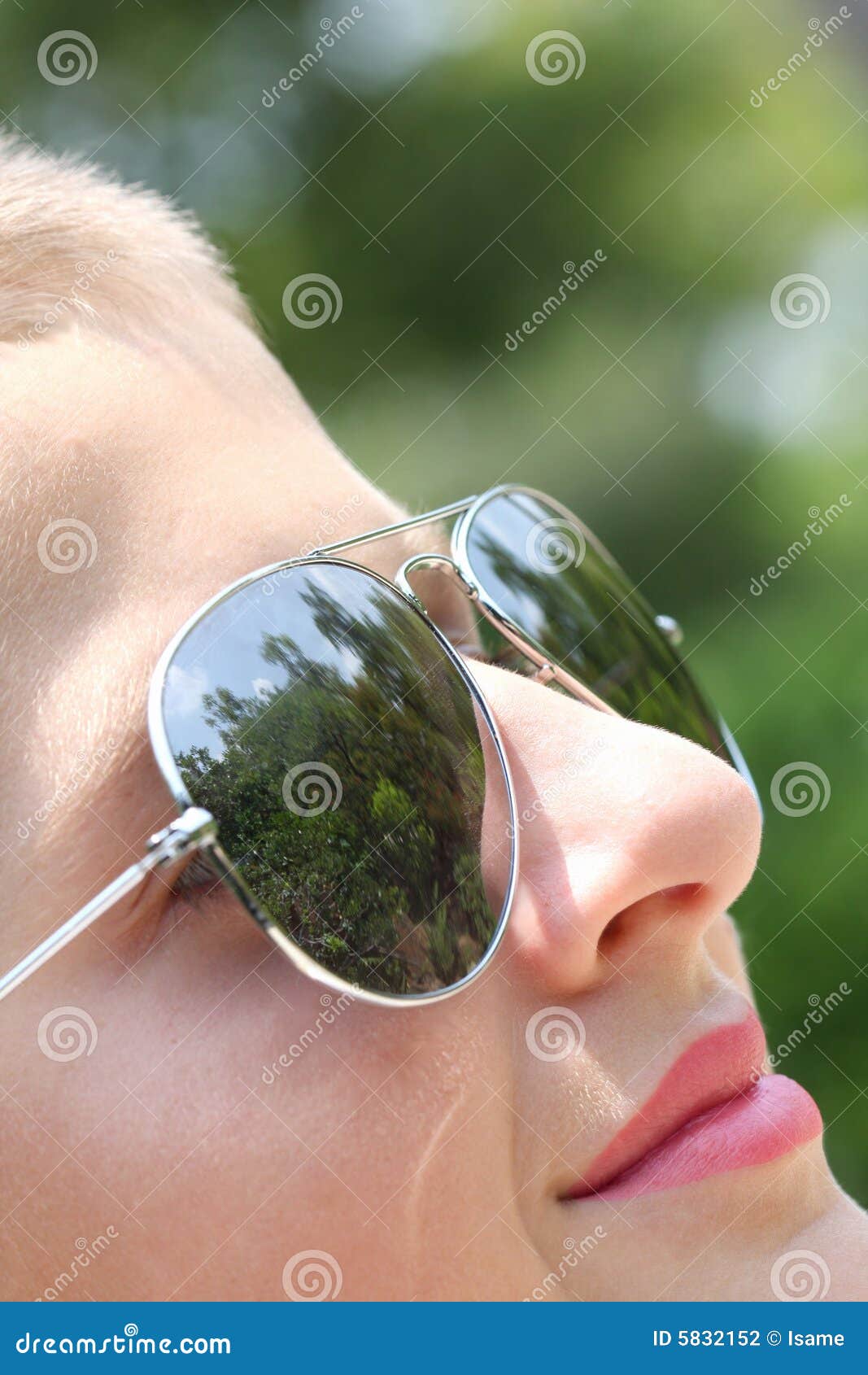 Portrait with sunglasses stock photo. Image of woman, sunglasses - 5832152