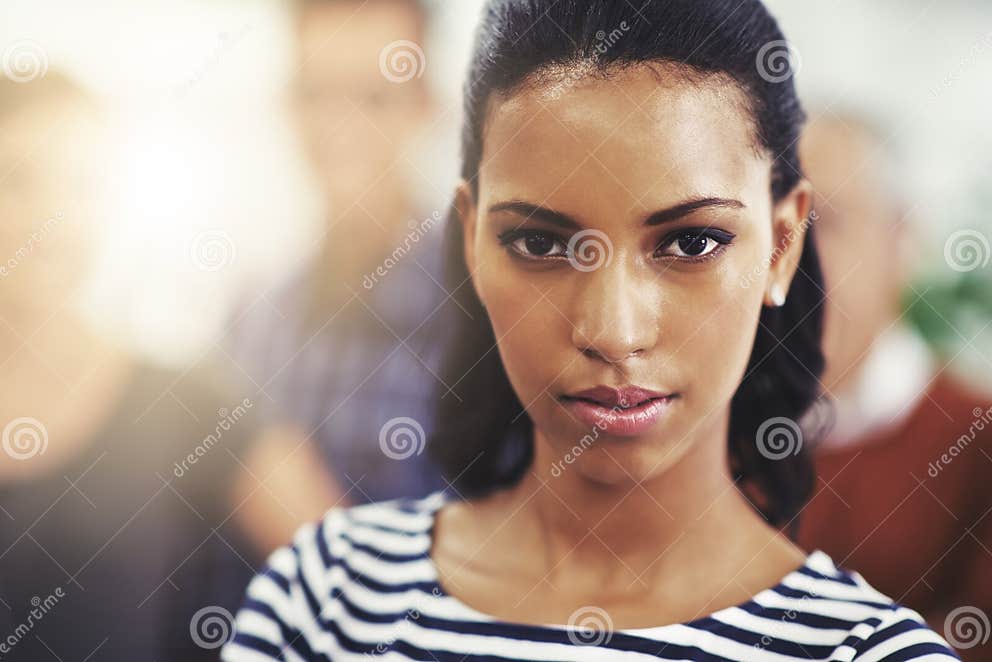 Portrait Sunshine And Business With Black Woman Office And Team With