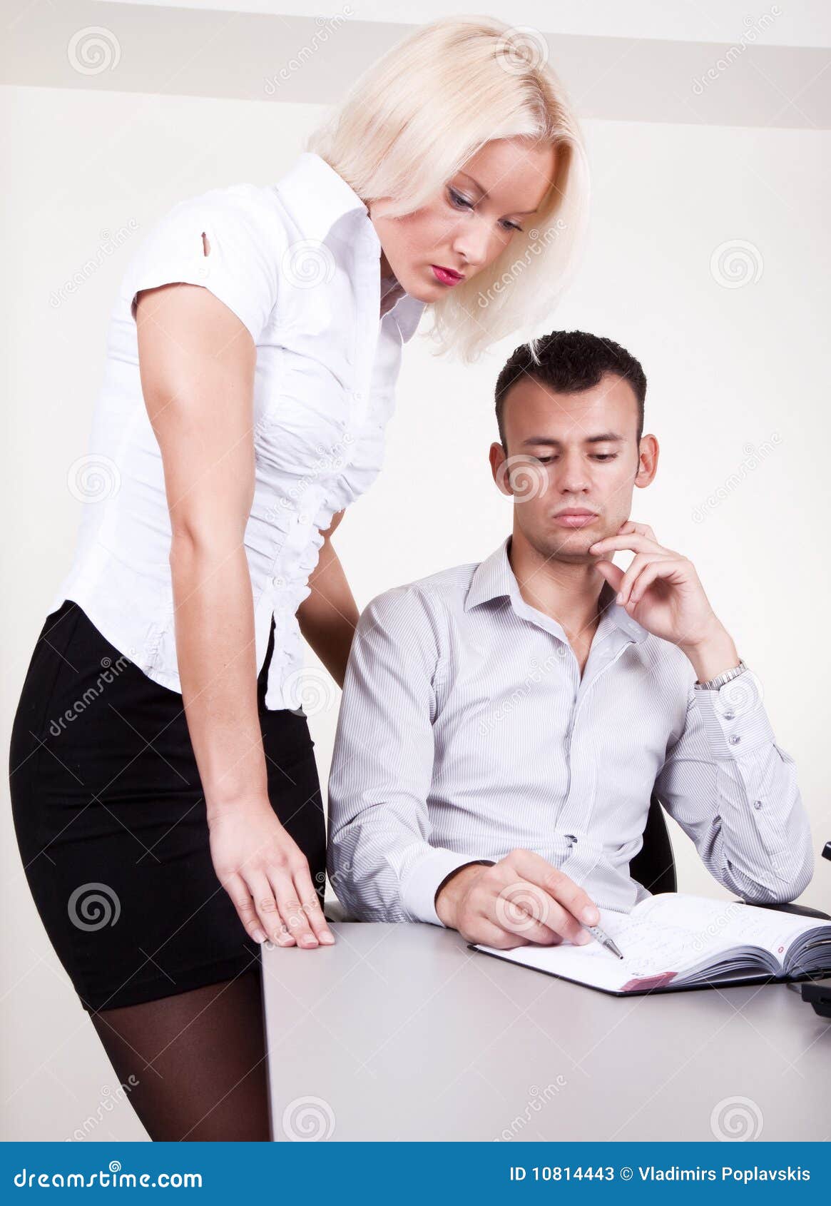 Portrait of Supervisor Giving Instructions Stock Image - Image of ...