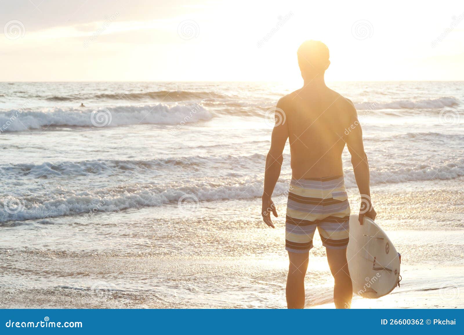 Portrait of a Surfer on the Beach Stock Photo - Image of leisure, male ...
