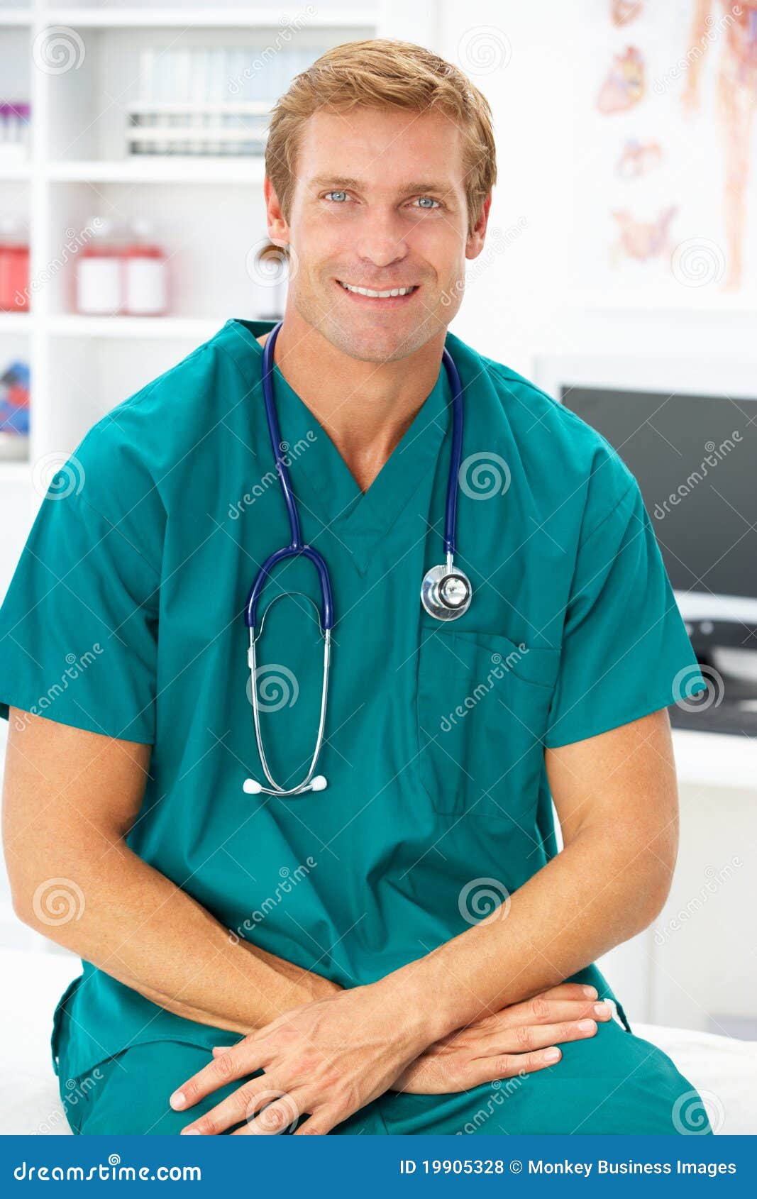 Portrait of surgeon doctor stock photo. Image of happy - 19905328