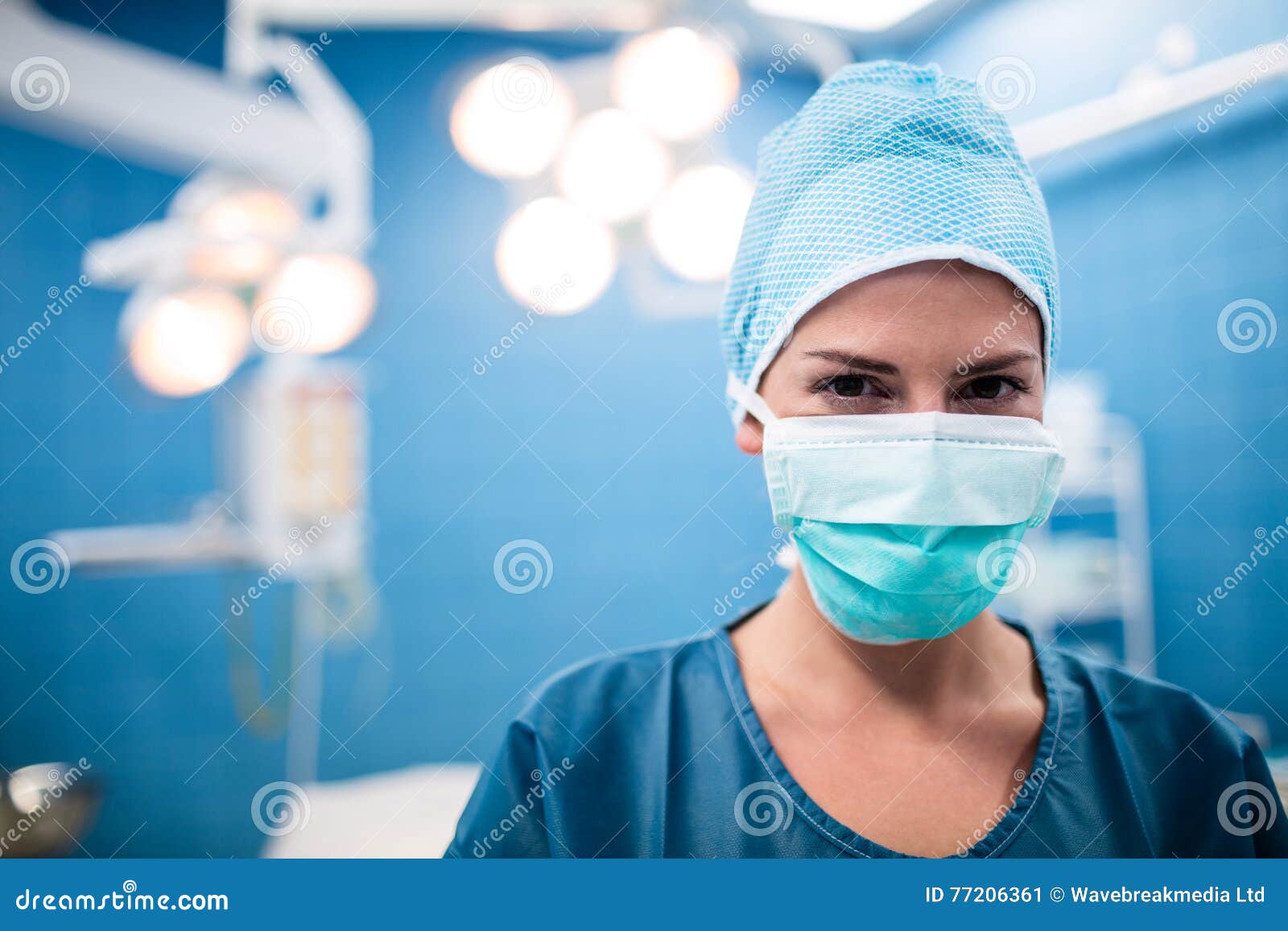 Portrait of Surgeon Standing in Operation Room Stock Image - Image of ...