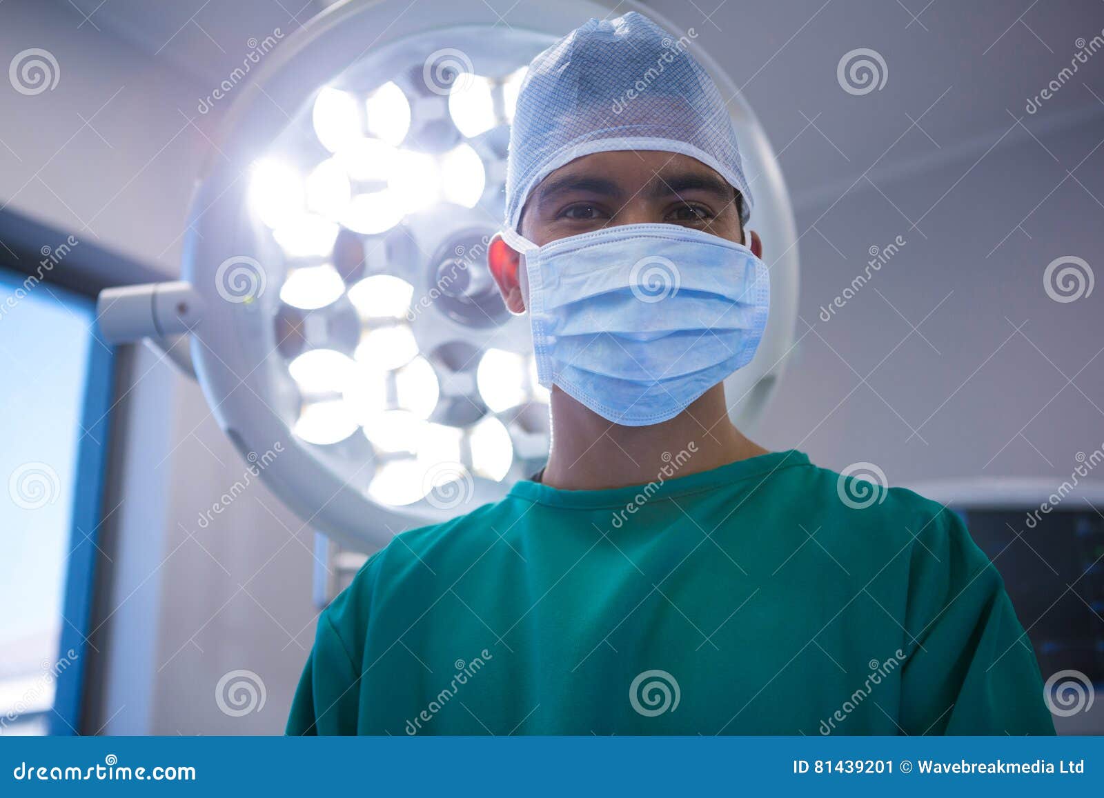 Portrait of Surgeon Standing in Operation Room Stock Image - Image of ...