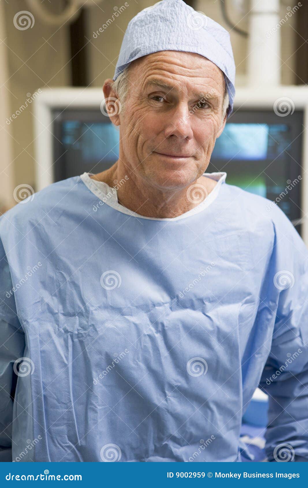 Portrait of Surgeon in Surgical Scrubs Stock Image - Image of person ...