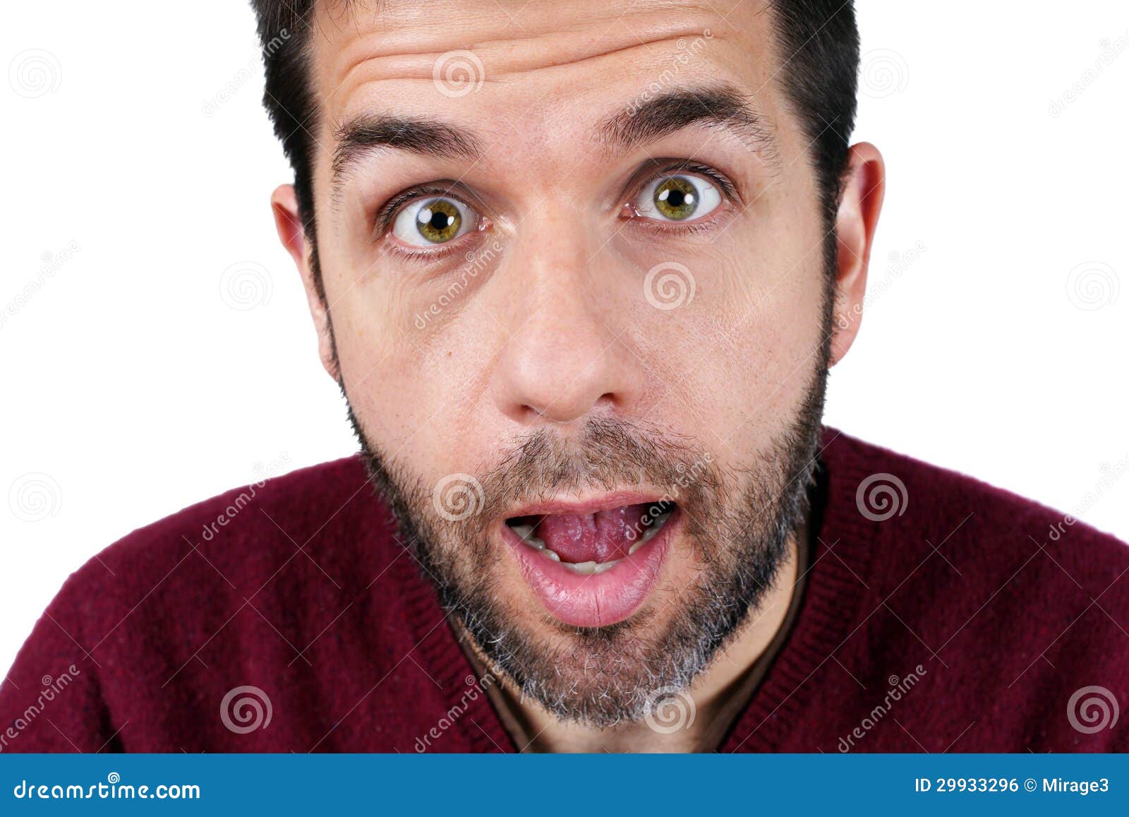 Surprised young man stock photo. Image of surprise, funny - 29933296