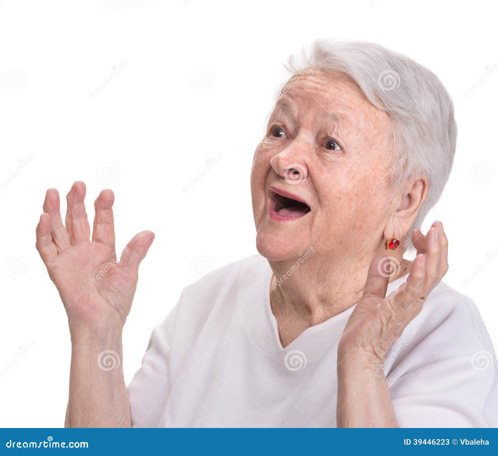 Portrait Of Surprised Old Woman Royalty-Free Stock Image ... Portrait Of Surprised Old Woman Royalty-Free Stock Image ...