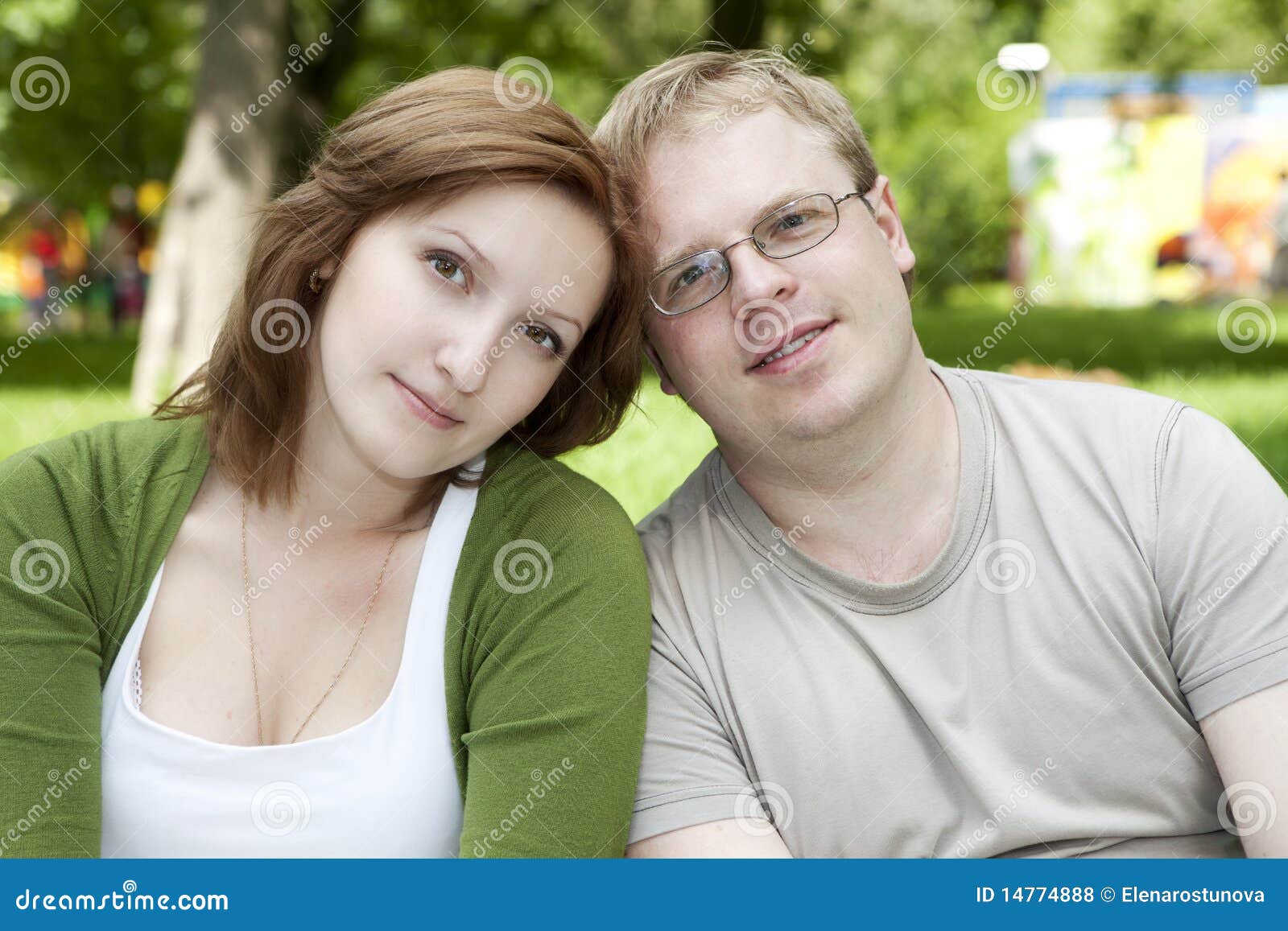Portrait of a Sweet Couple in Love. Stock Photo - Image of female ...